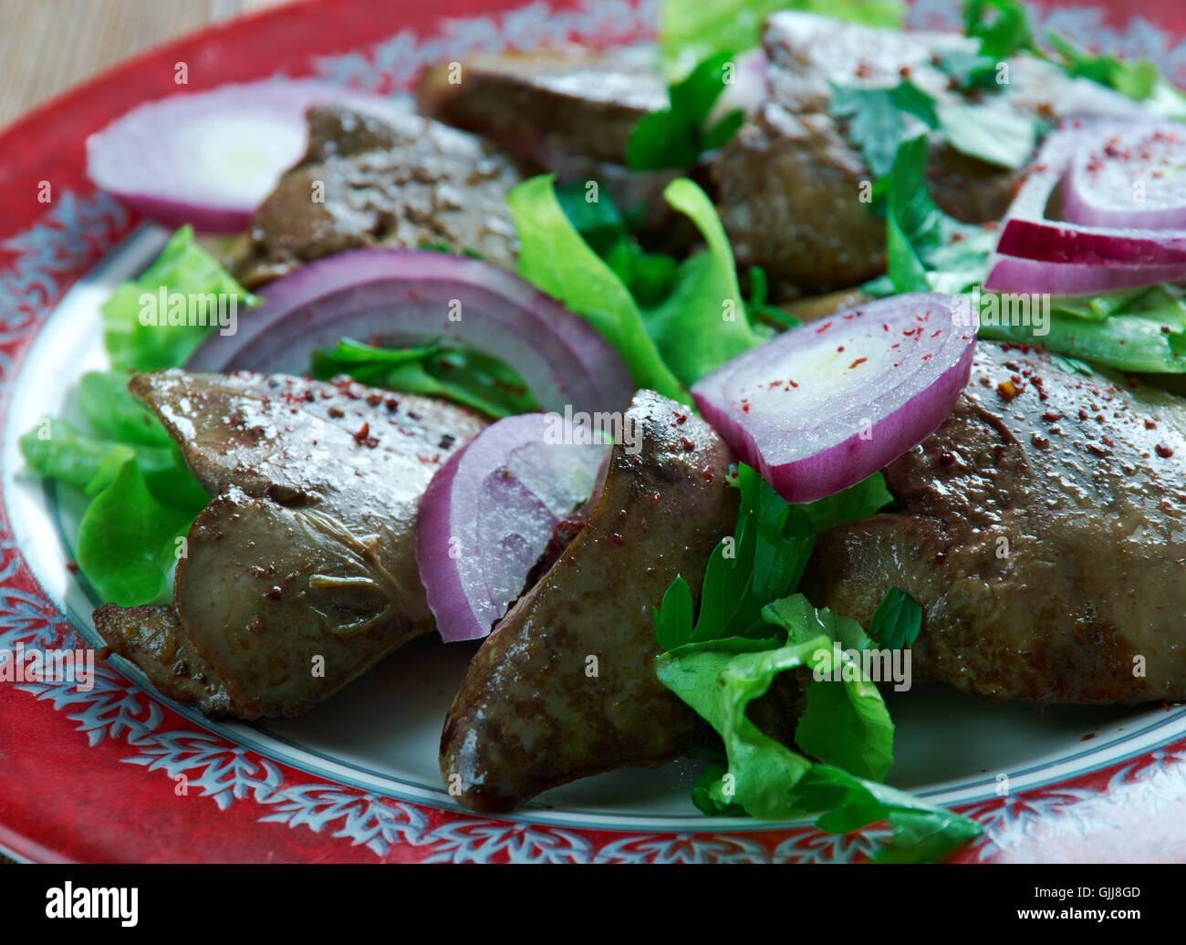 Ciger Tava or Arnavut Cigeri - Turkish Style Sauteed Liver with Red ...