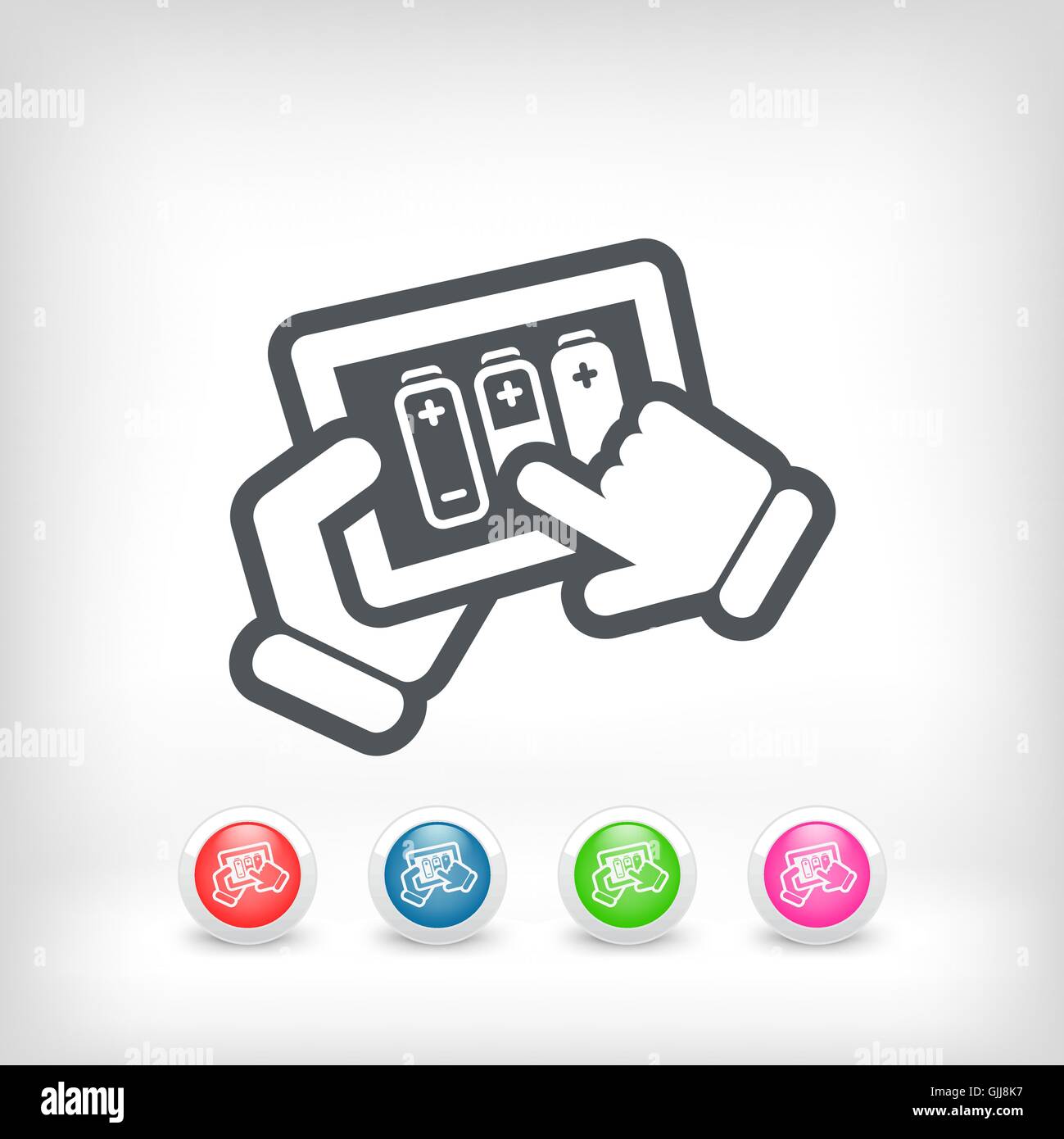 Battery level touchscreen Stock Vector Image & Art - Alamy