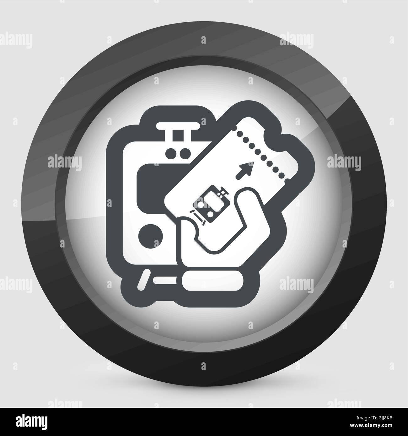 Train ticket icon Stock Vector Image & Art - Alamy