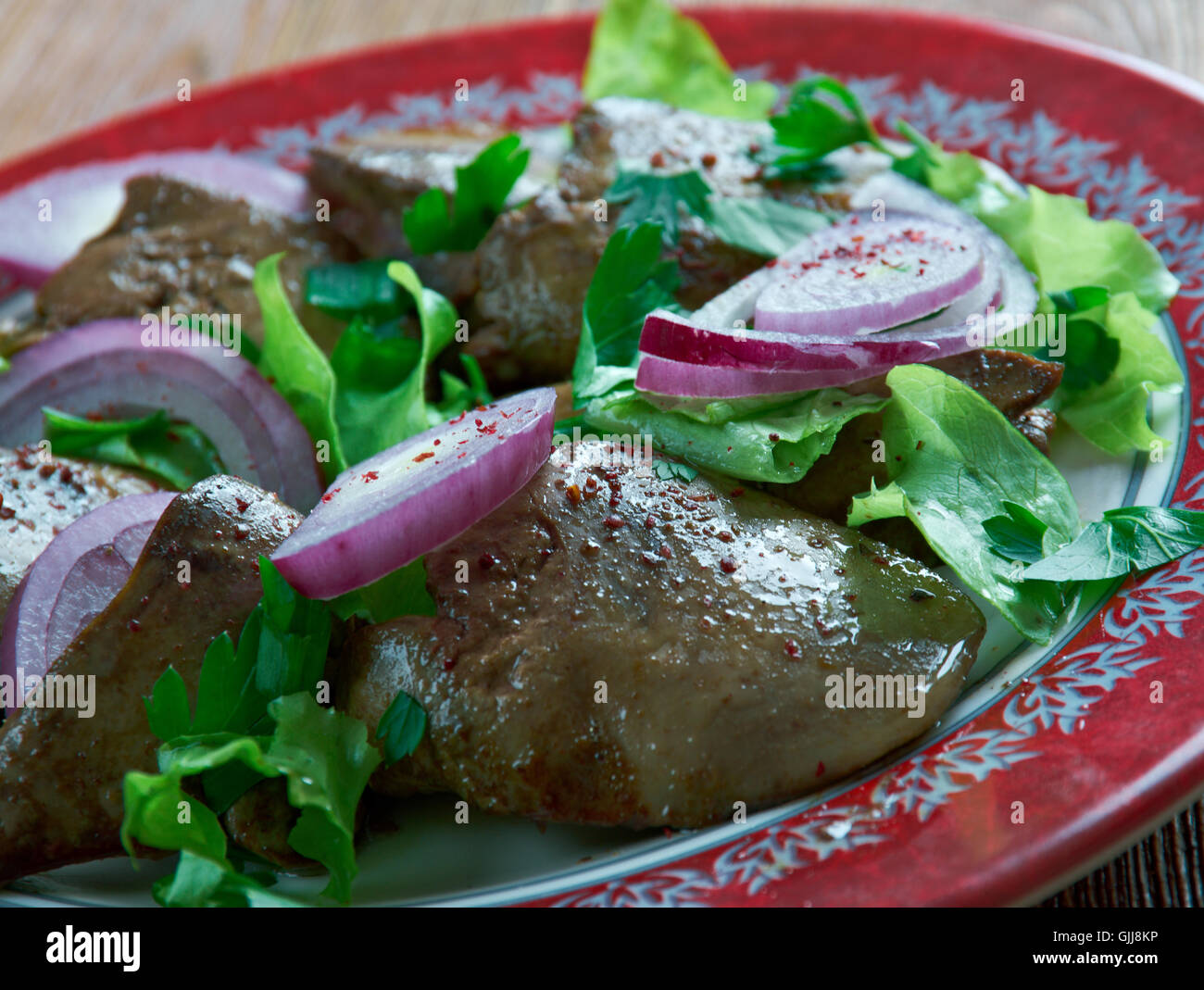 Ciger Tava or Arnavut Cigeri - Turkish Style Sauteed Liver with Red ...