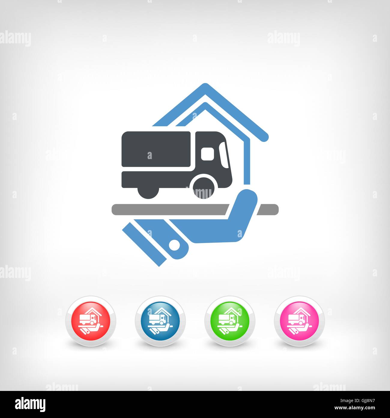 Shipping cargo home Stock Vector Images - Alamy