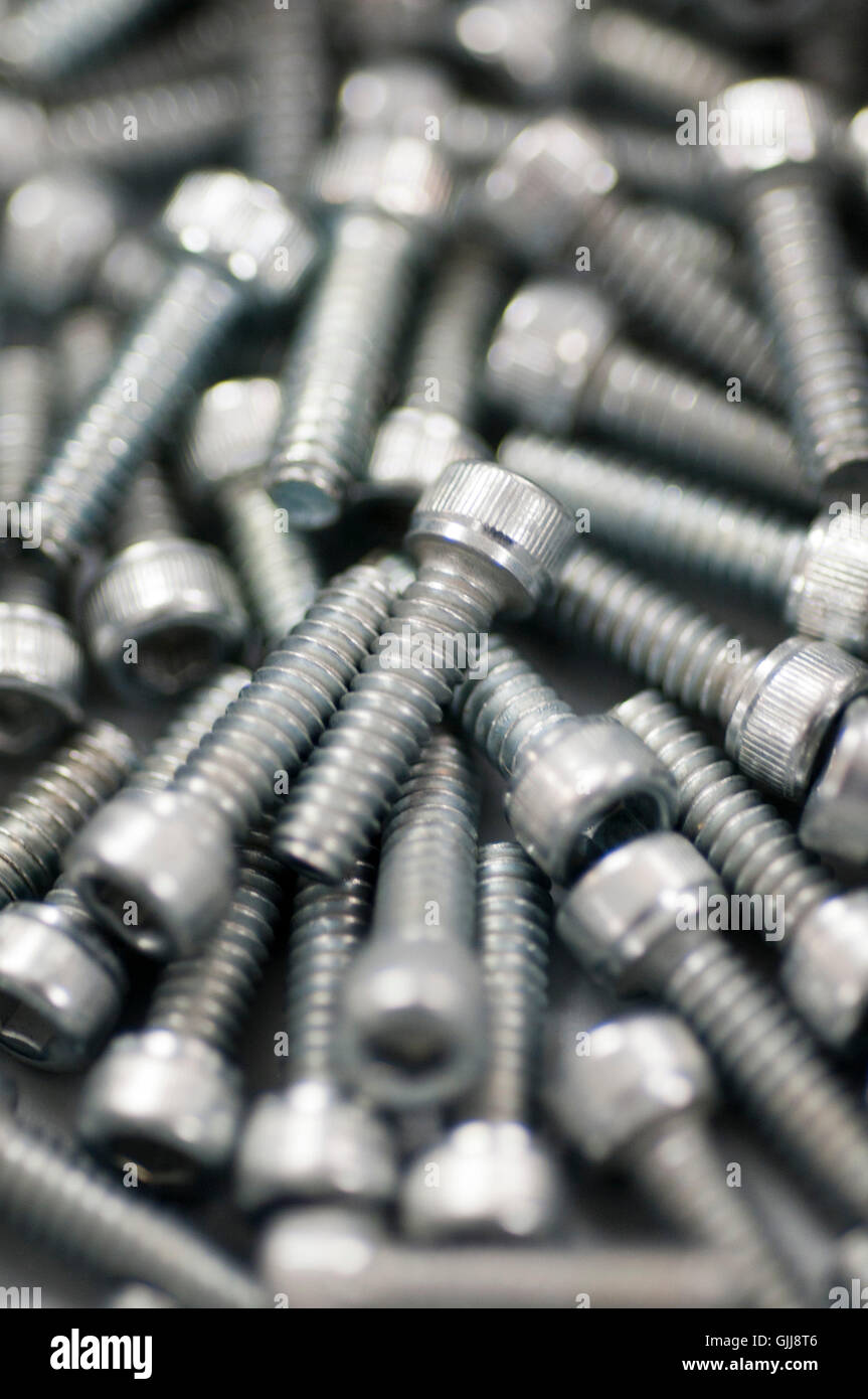 Metal bolts used in robotics Stock Photo - Alamy
