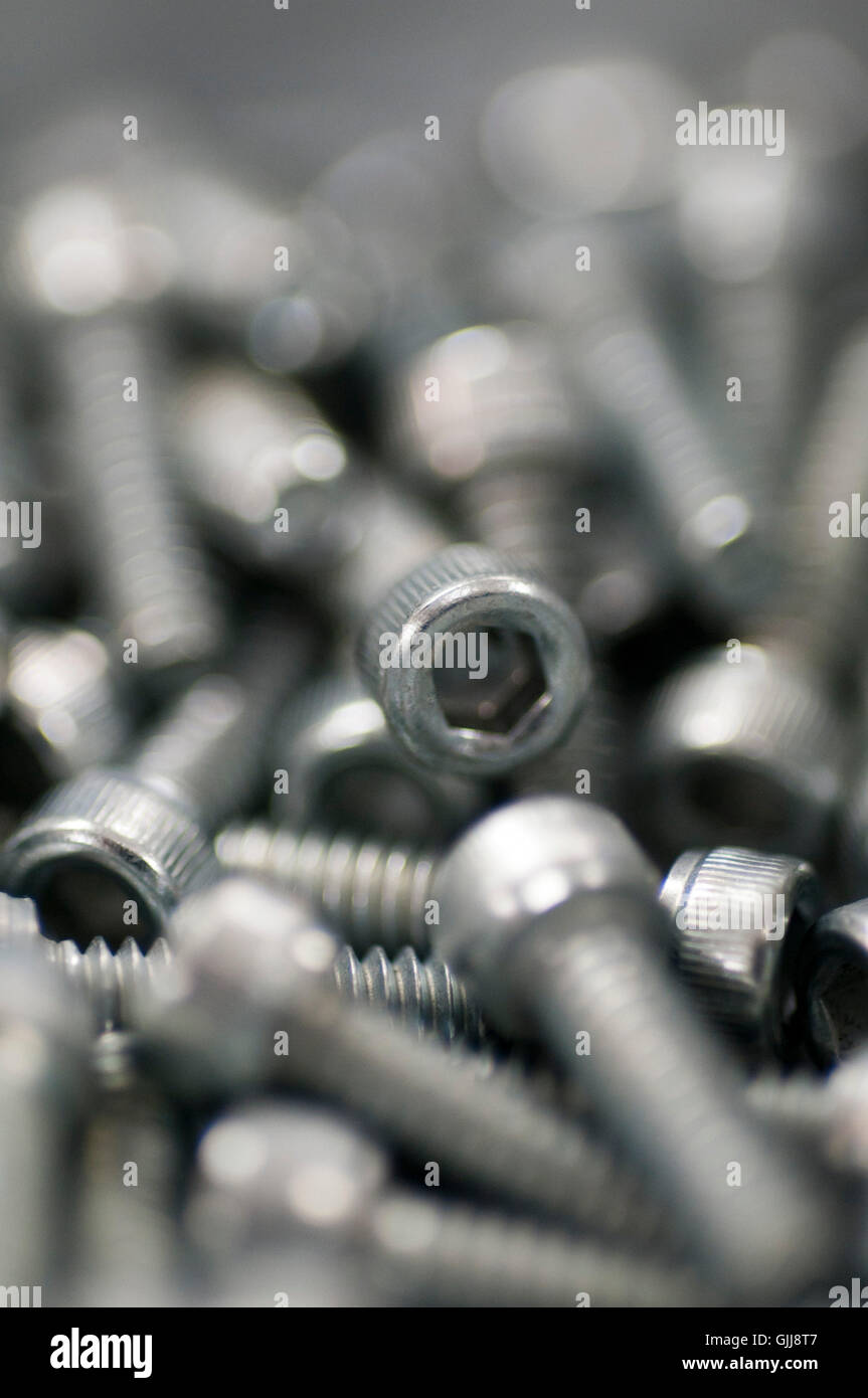 Metal bolts used in robotics Stock Photo - Alamy