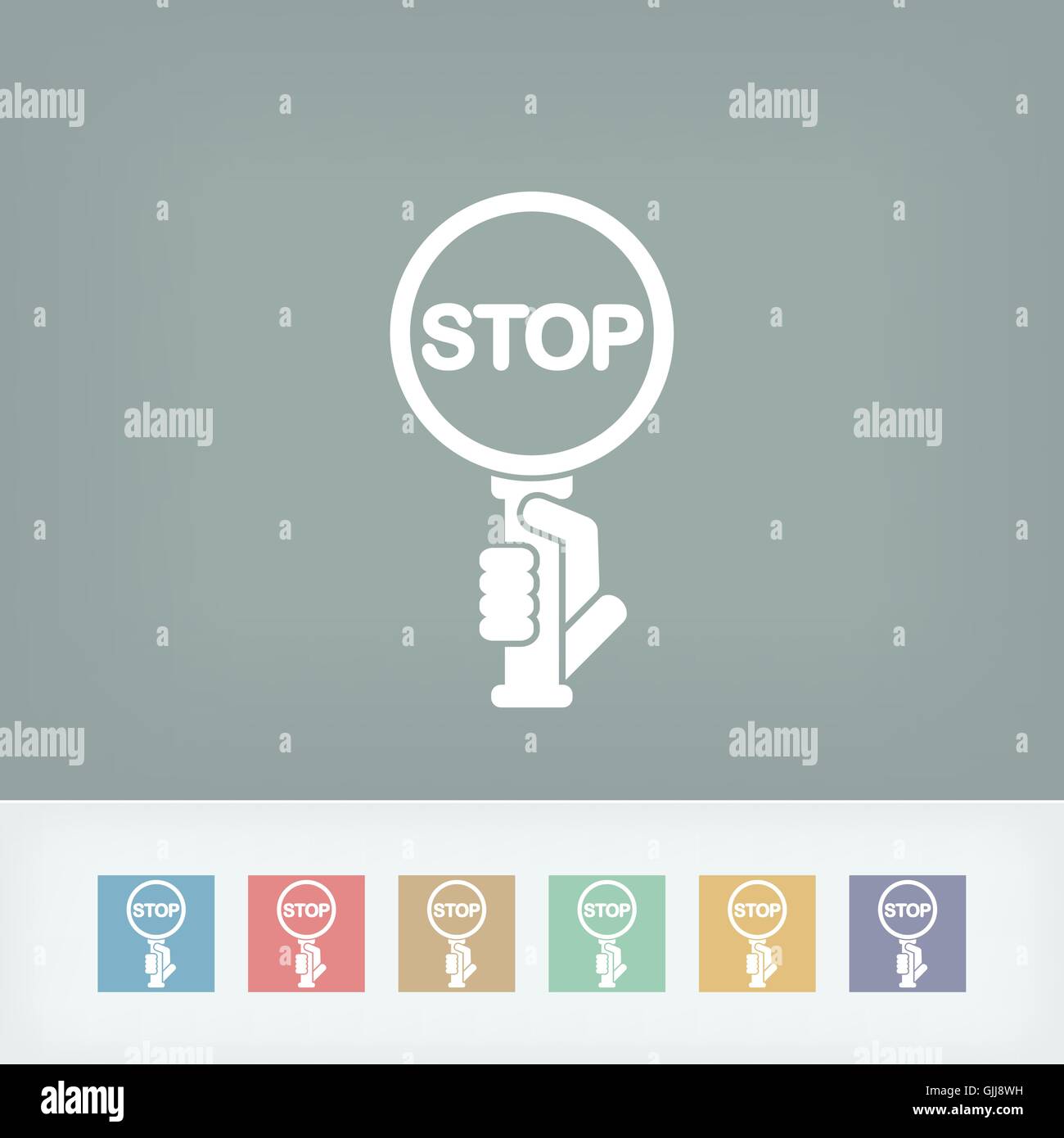 Stop and scoop sign Stock Vector Images - Alamy