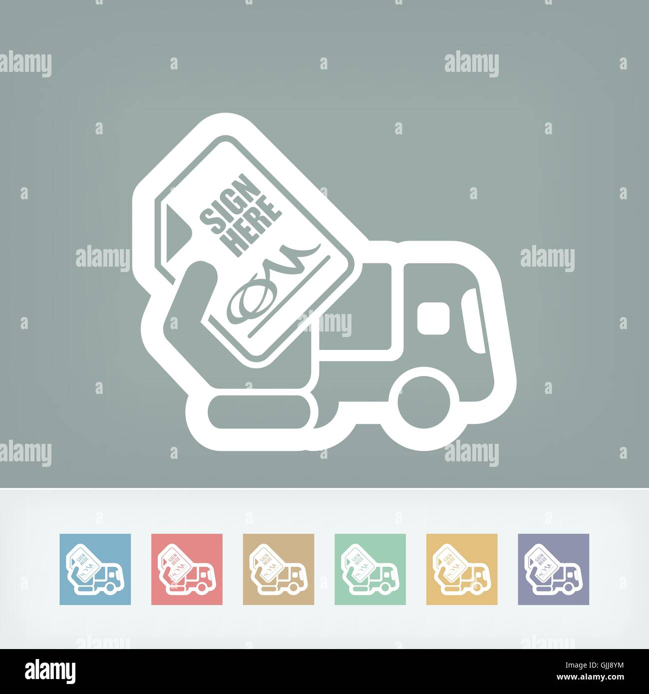 Delivery document sign Stock Vector Image & Art - Alamy