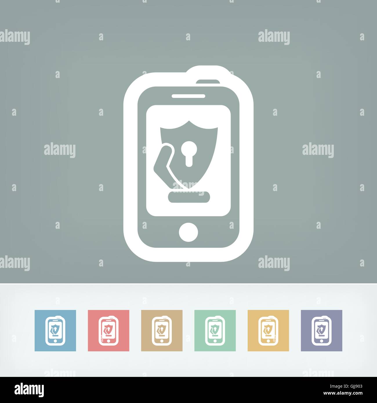 Phone secure Stock Vector Images - Alamy
