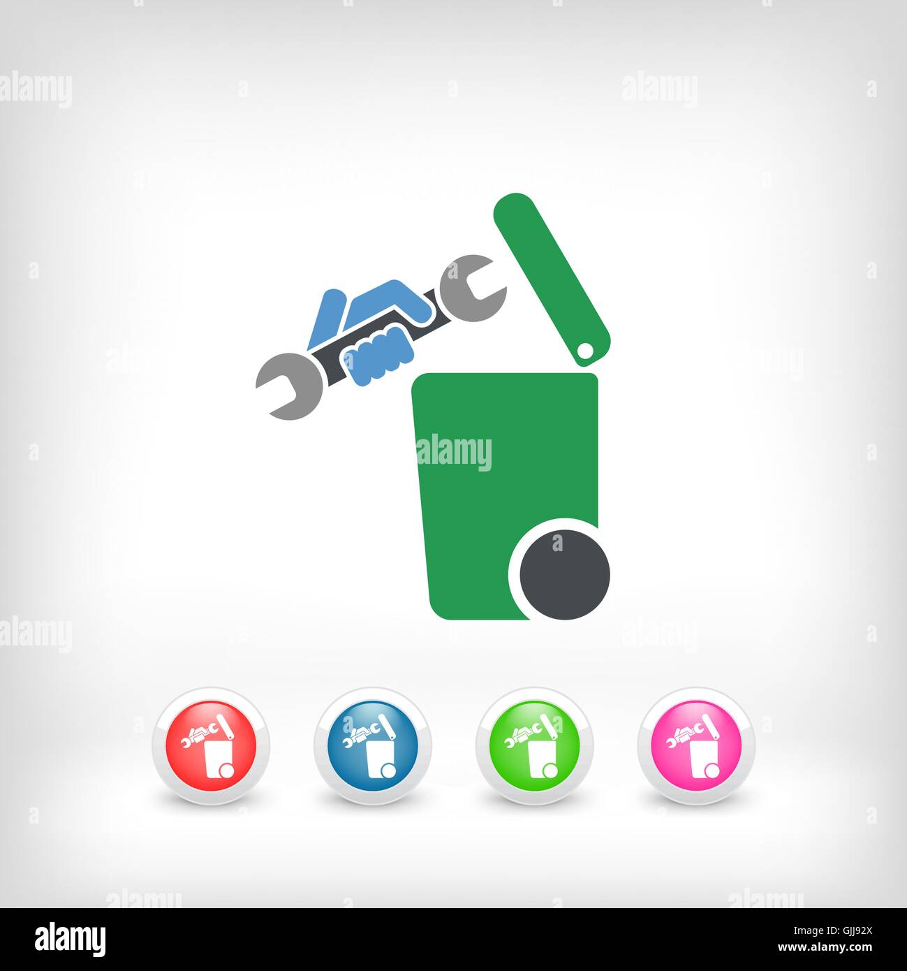 Separate waste collection icon Stock Vector Image & Art - Alamy