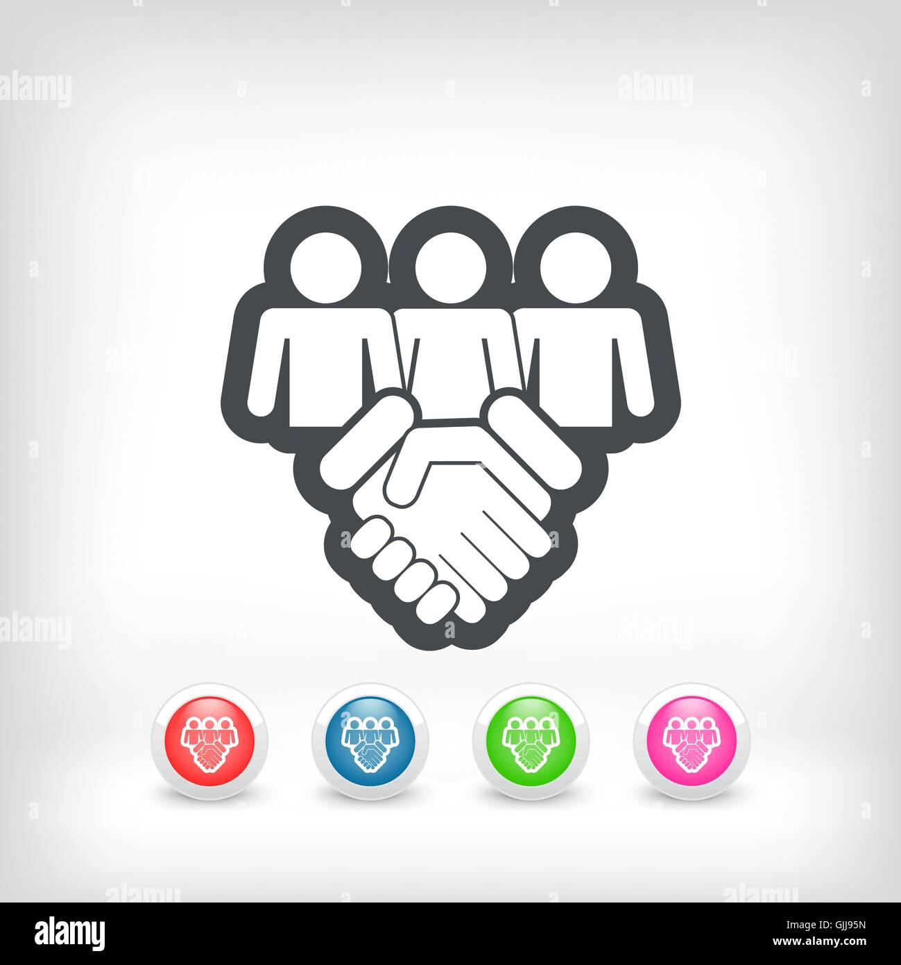 Social agreed icon hi-res stock photography and images - Alamy