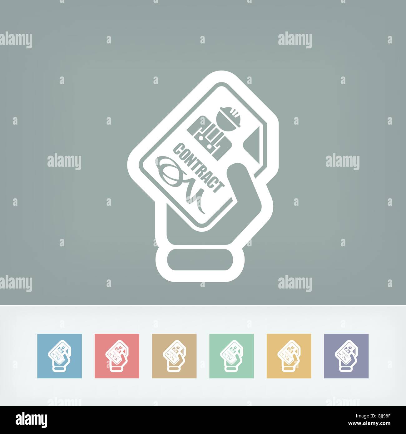 Labor contract Stock Vector Images - Alamy