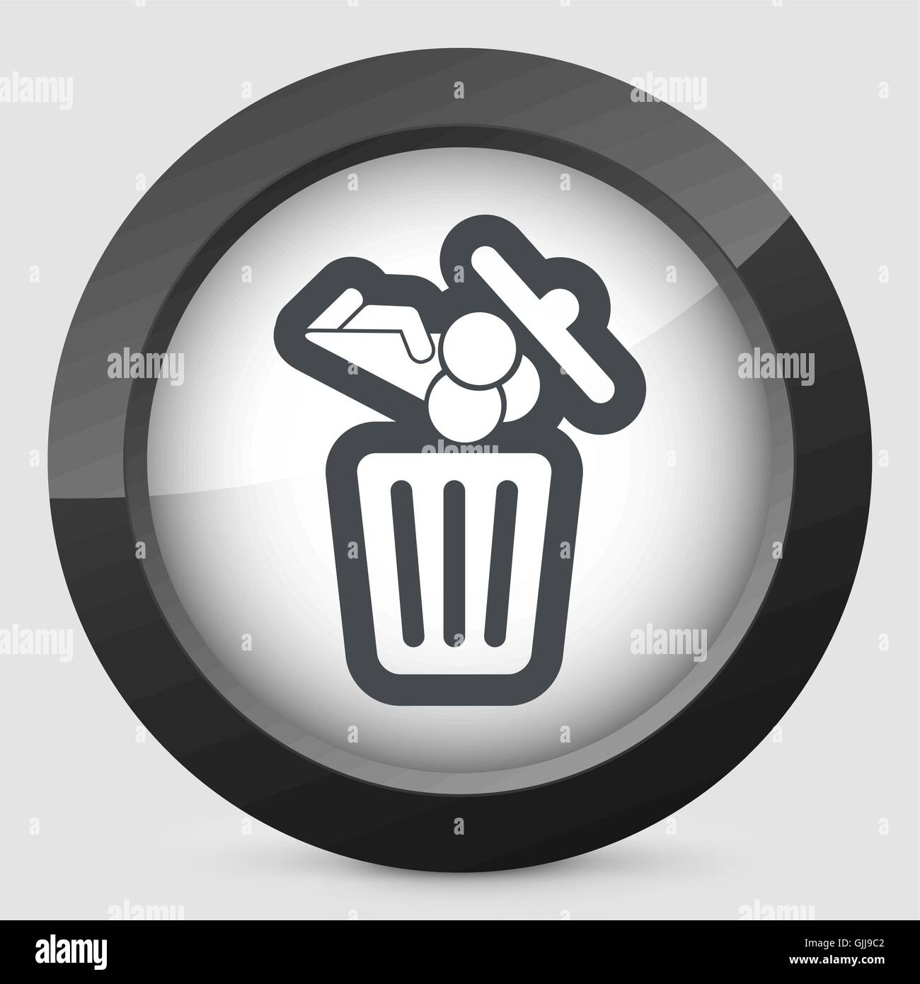 Food trash icon Stock Vector Image & Art - Alamy