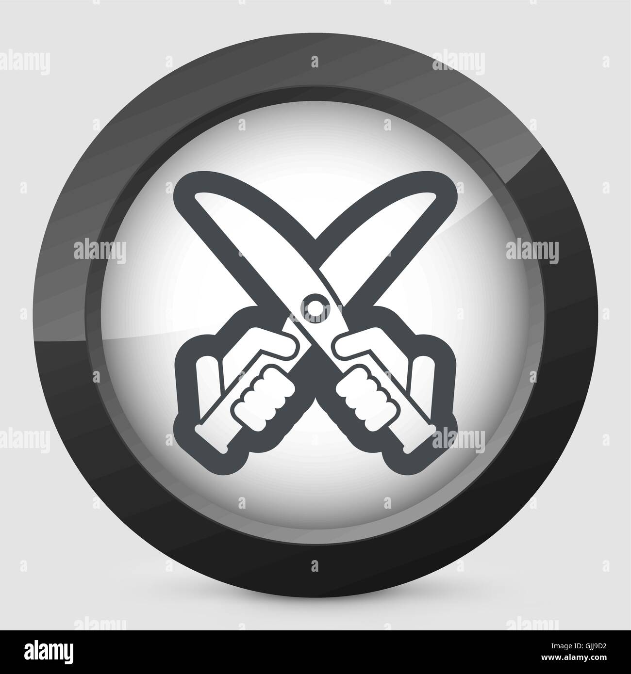 Shears pruning icon garden hi-res stock photography and images - Alamy