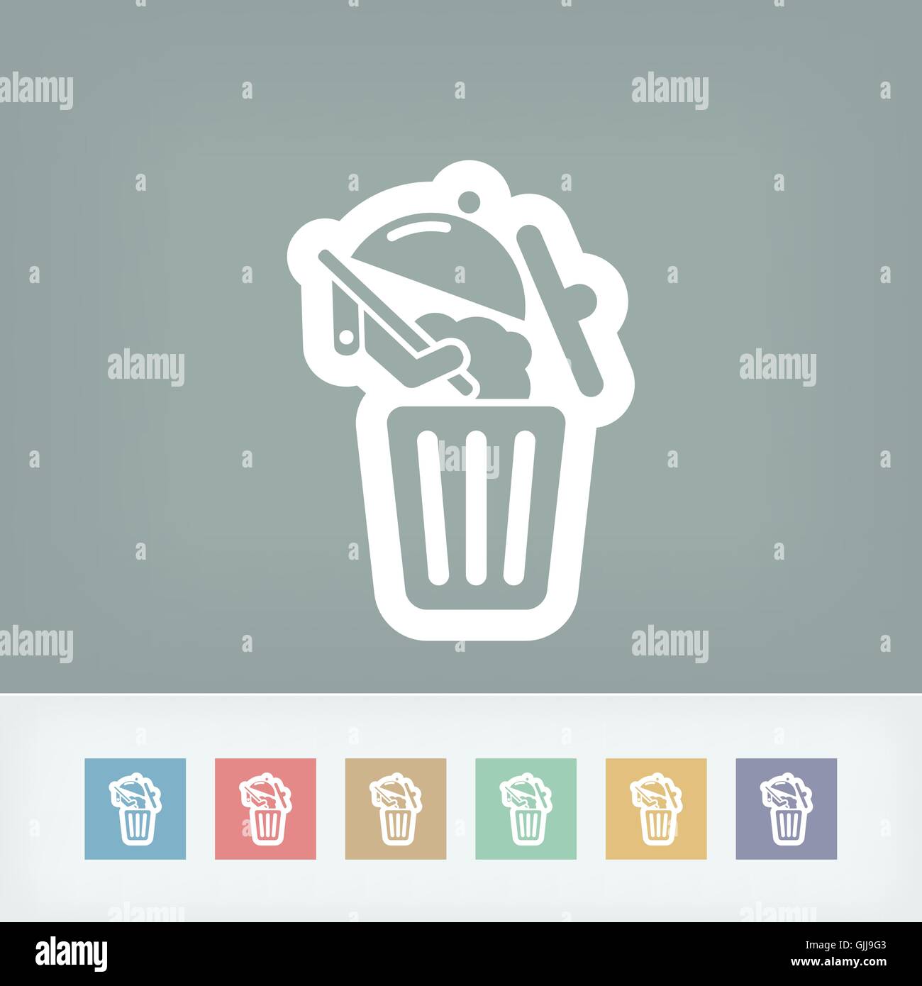 Food trash icon Stock Vector Image & Art - Alamy