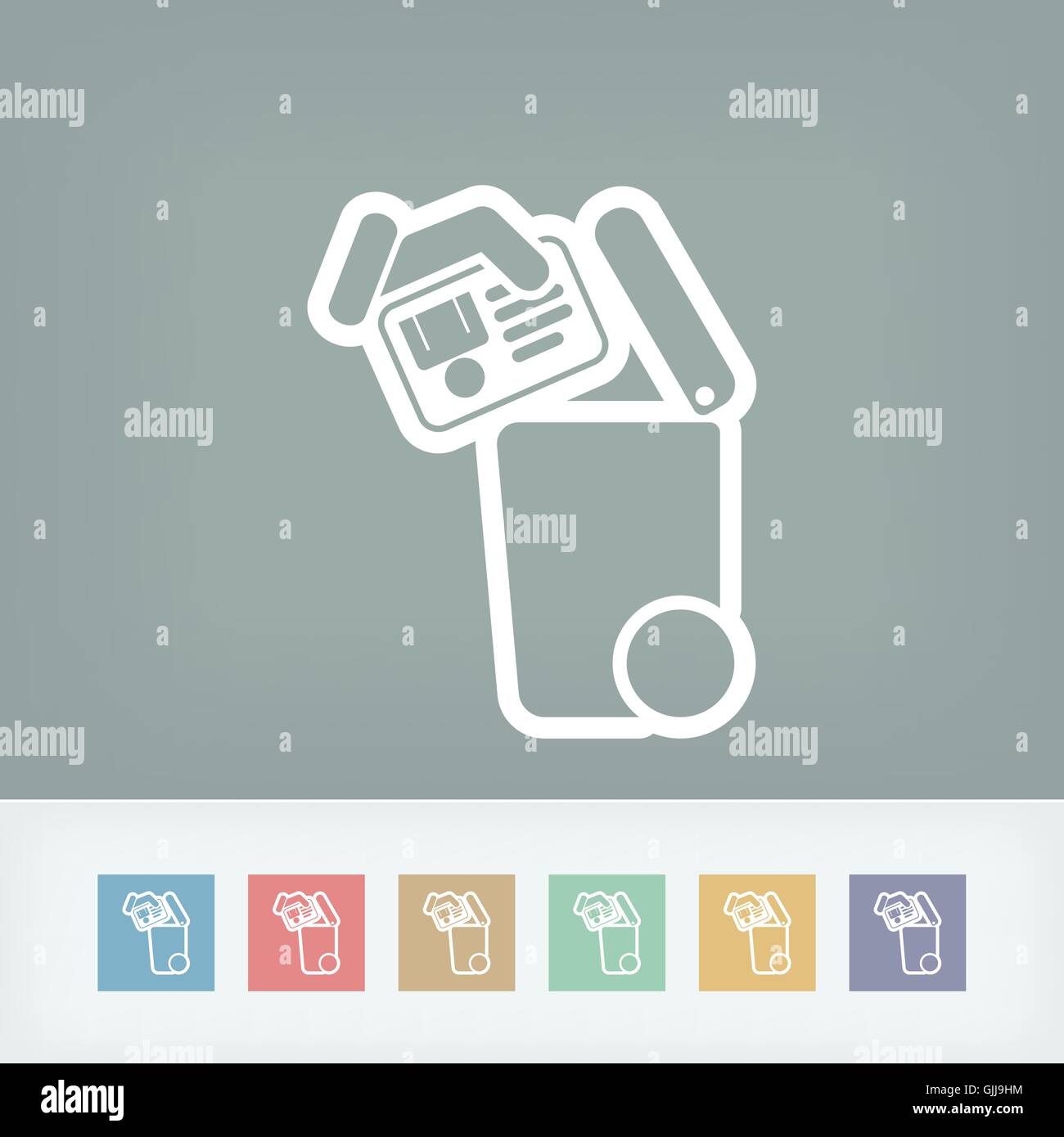 Separate waste collection icon Stock Vector Image & Art - Alamy