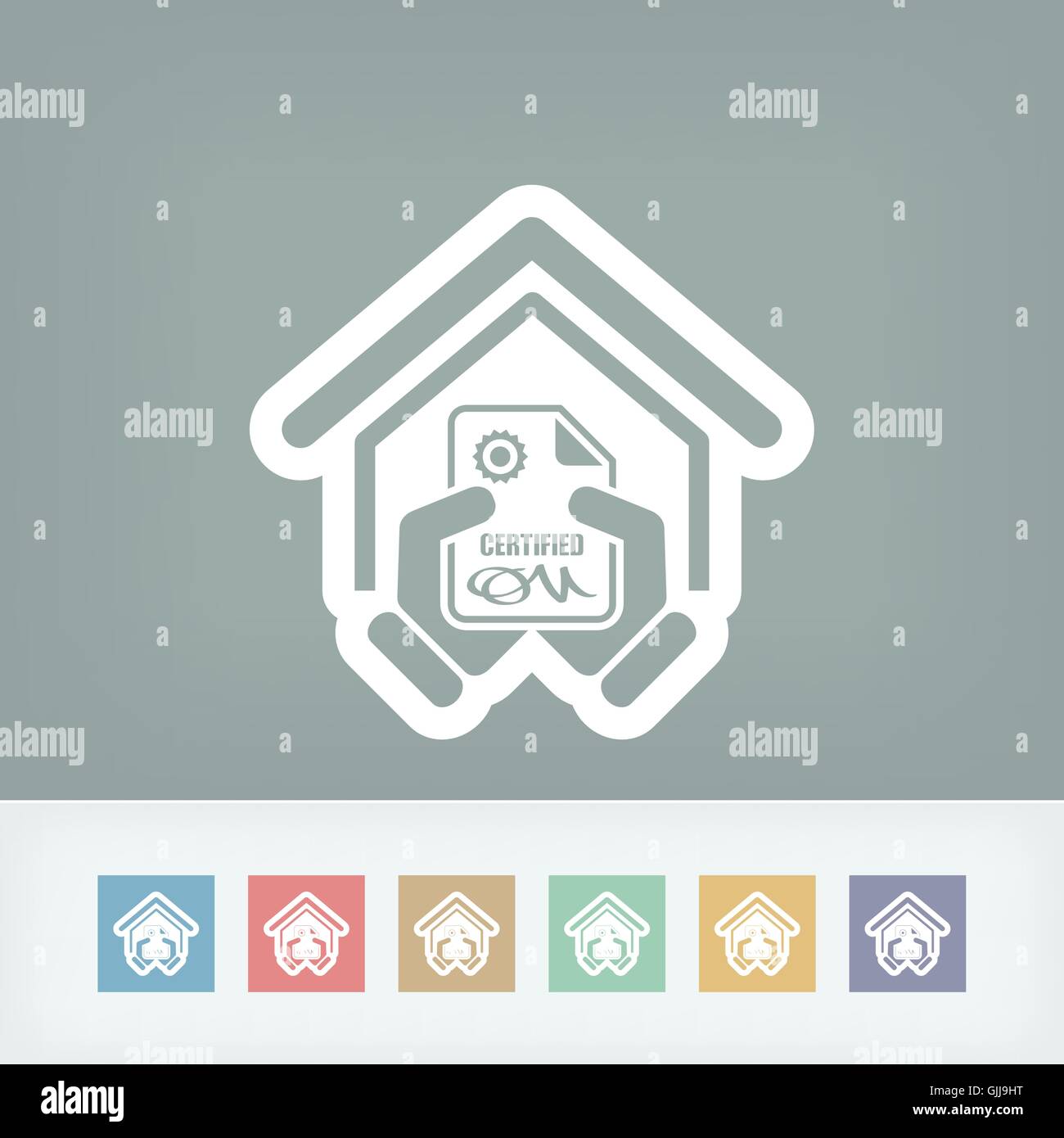Certified building icon Stock Vector Image & Art - Alamy