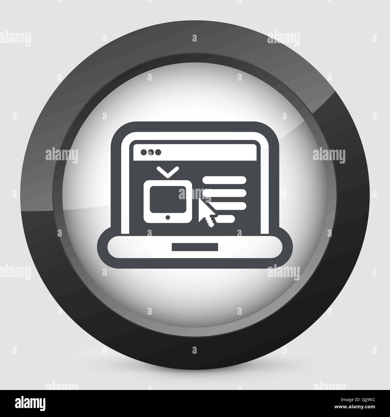 Web Tv site icon Stock Vector Image & Art - Alamy