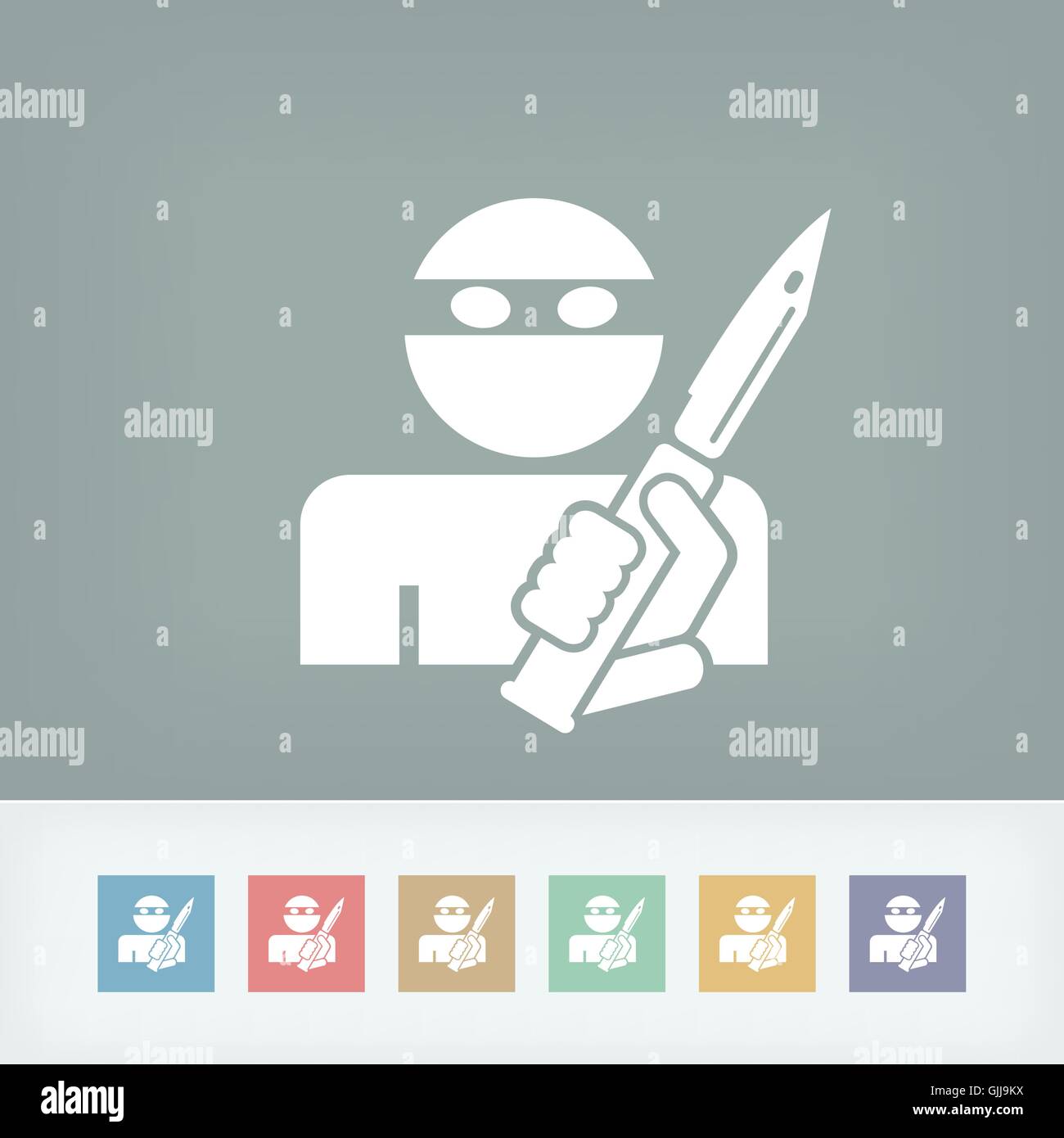 Robber icon hi-res stock photography and images - Alamy