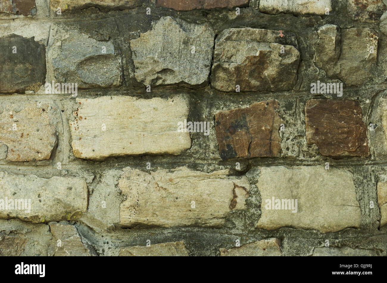 An old brick wall with signs of aging Stock Photo - Alamy