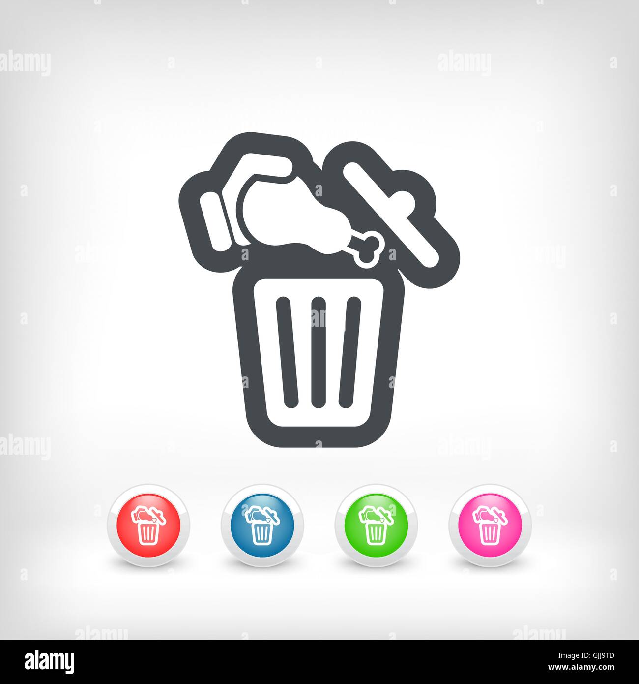 Waste food Stock Vector Images - Alamy