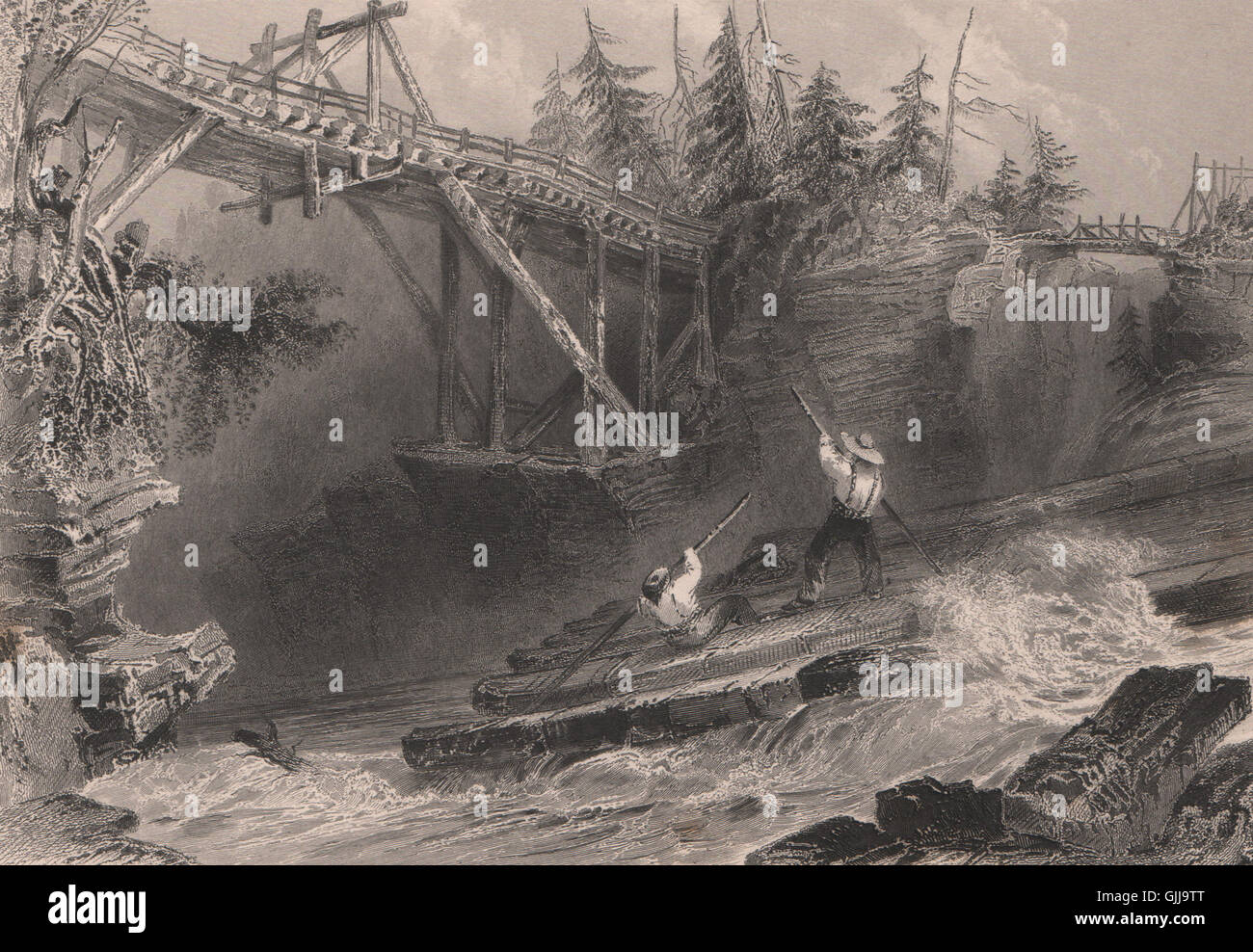 19th century logging hi-res stock photography and images - Alamy