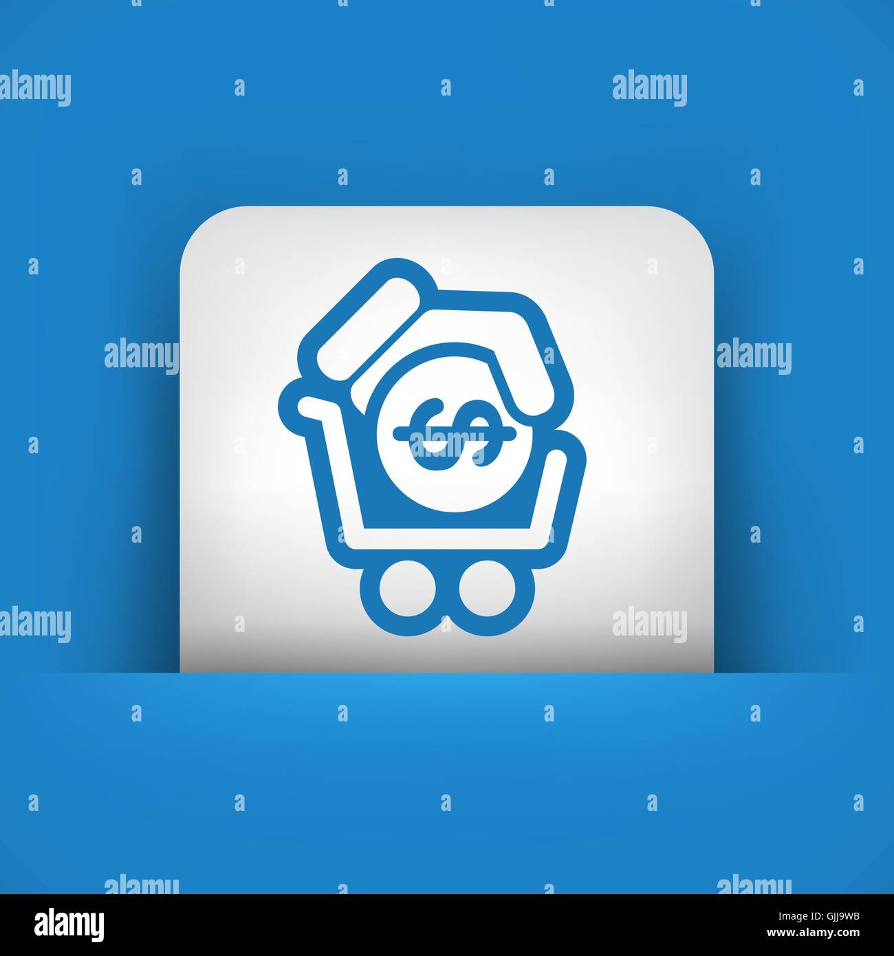 Money cart icon Stock Vector Image & Art - Alamy