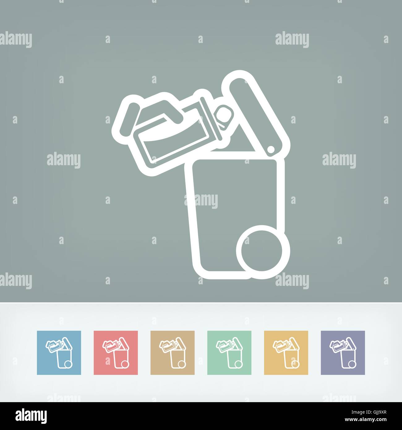 Separate waste collection icon Stock Vector Image & Art - Alamy