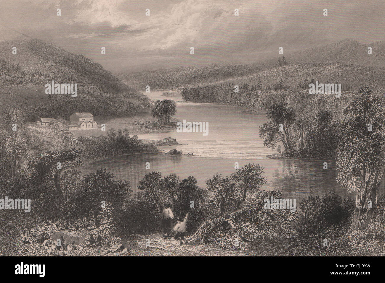 QUEBEC. The Saint-François (St Francis) River near Sherbrooke. BARTLETT ...