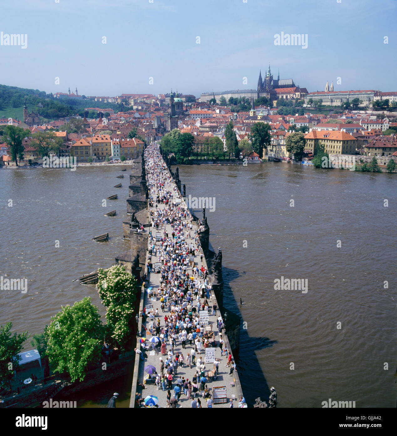View Of Prague From Vltava Side High Resolution Stock Photography and ...