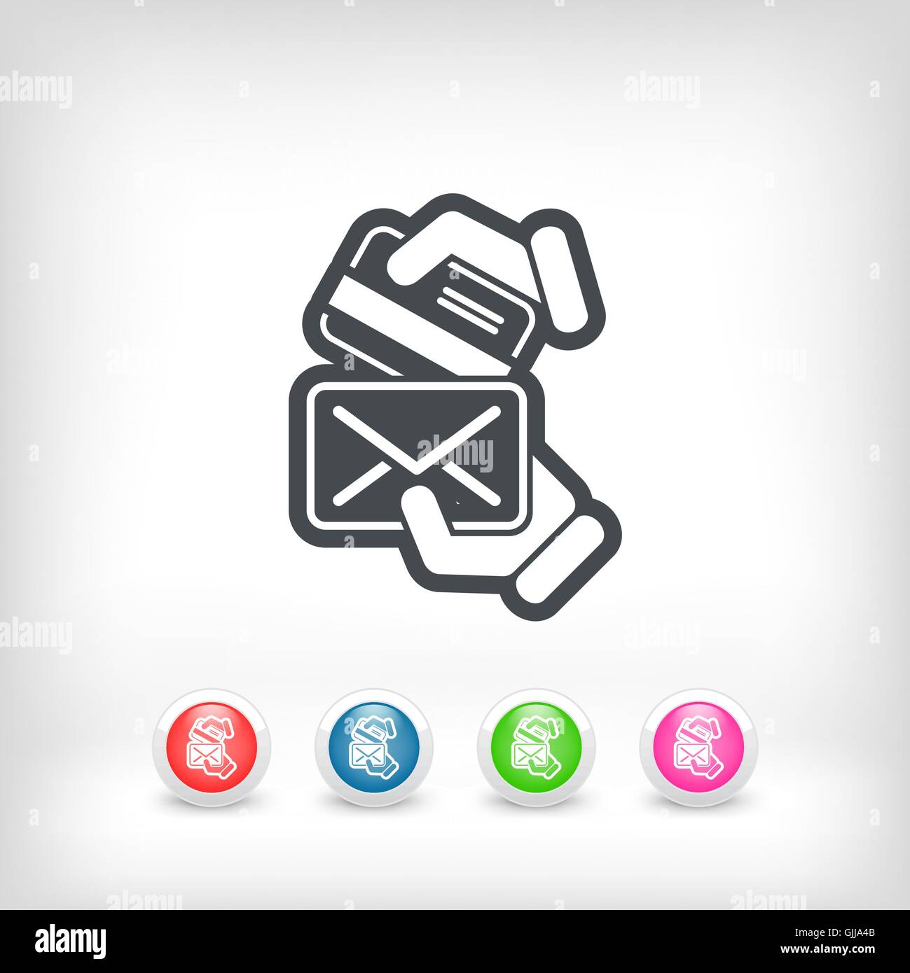Letter credit concept icon Stock Vector Images - Alamy