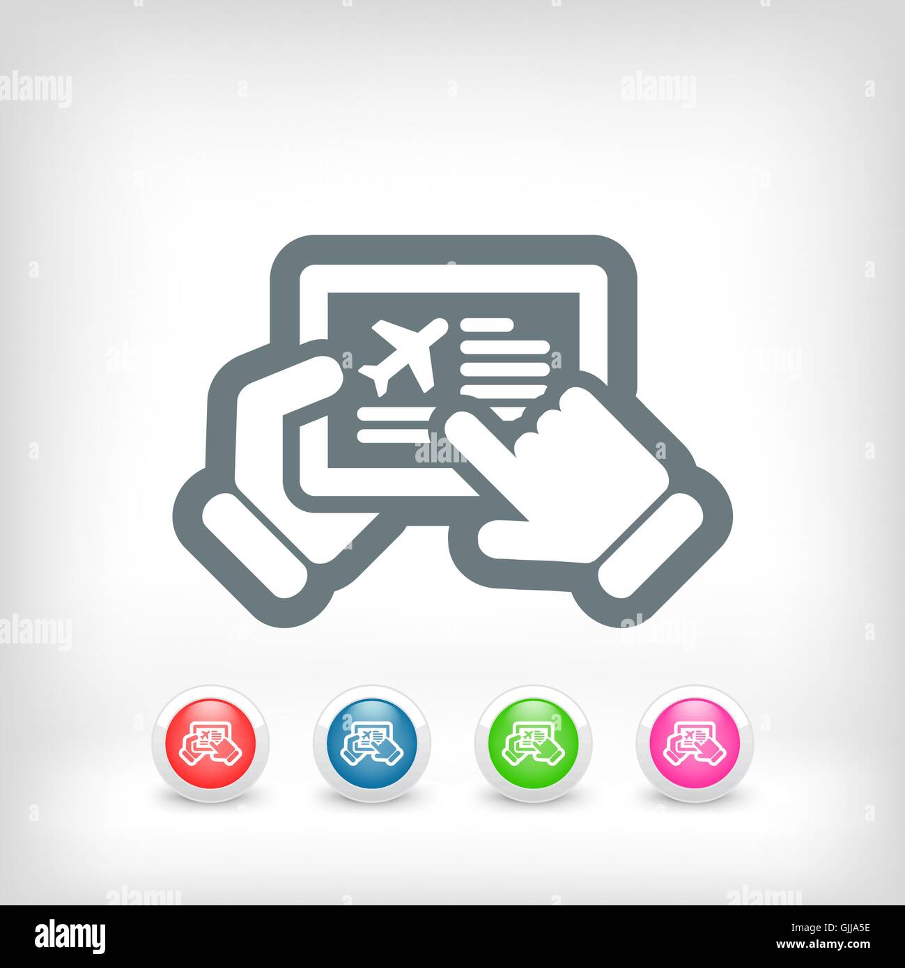 Airline screen monitor Stock Vector Images - Alamy