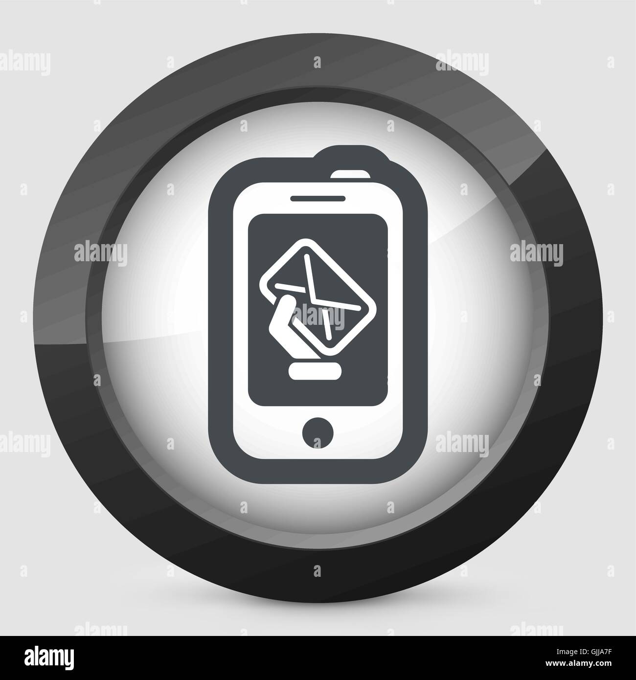 Smartphone mail icon Stock Vector Image & Art - Alamy