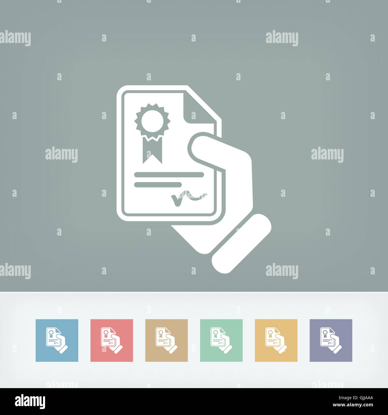 Certificate document icon Stock Vector Image & Art - Alamy