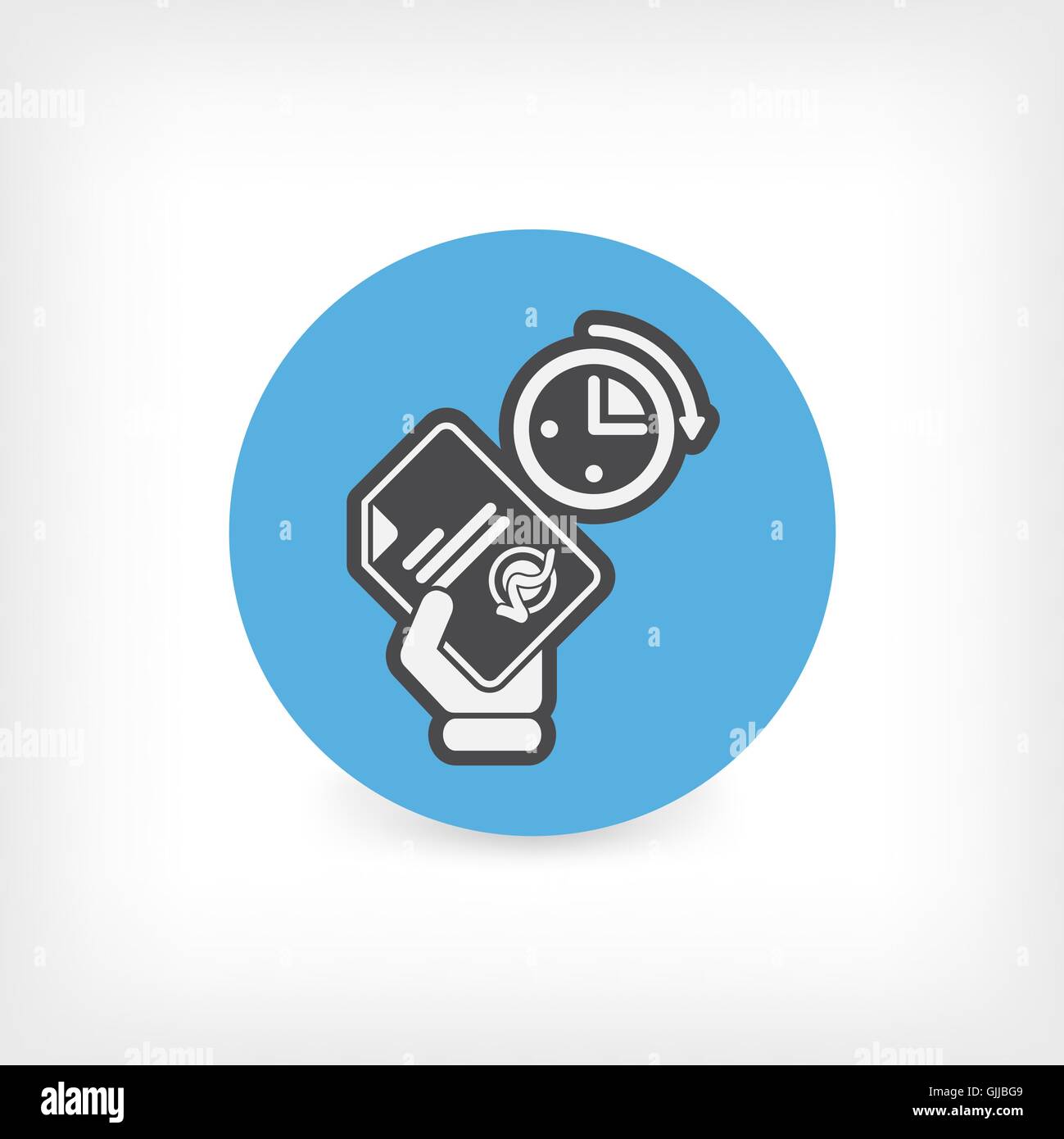 Time for the official document Stock Vector Image & Art - Alamy