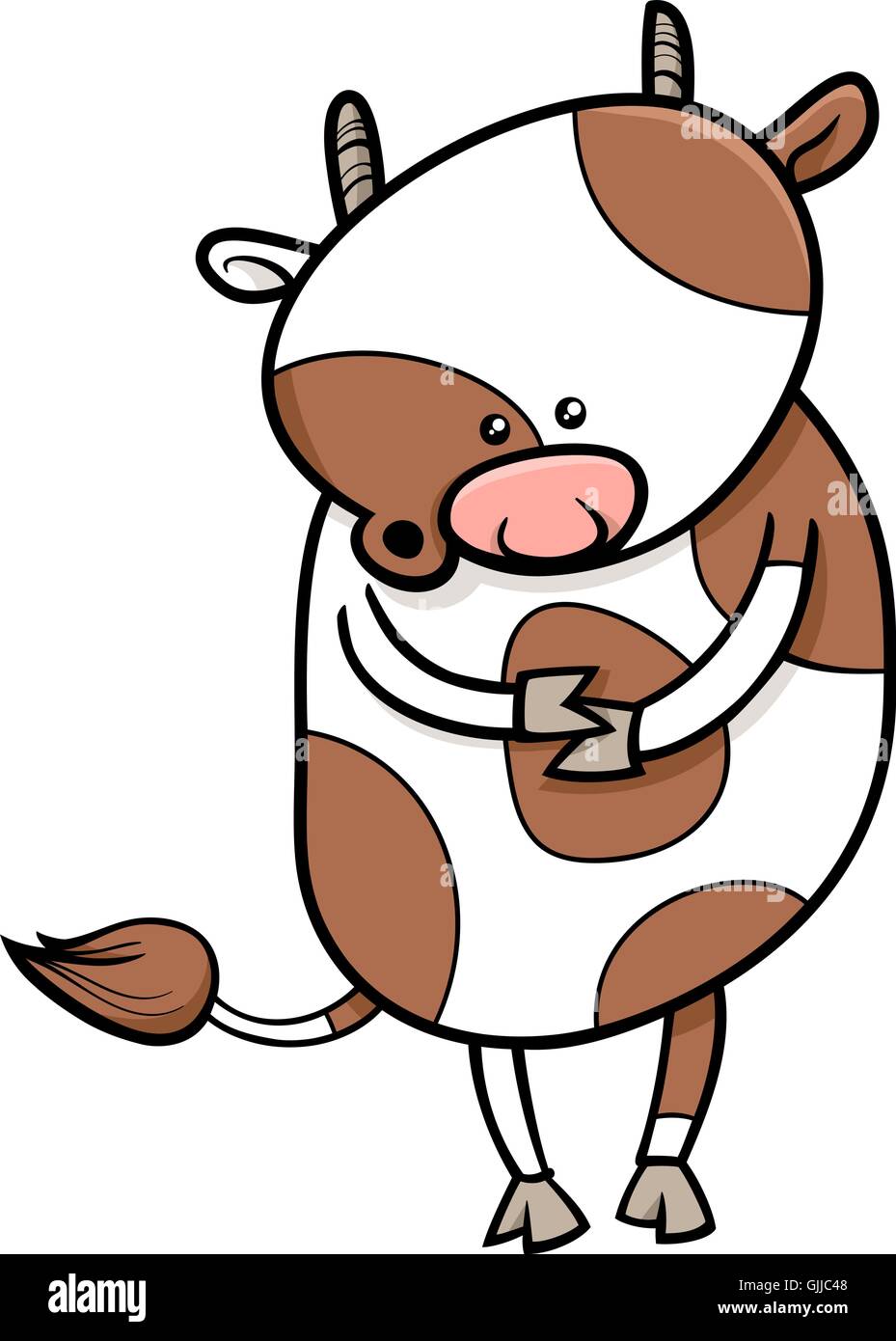 farm cow cartoon illustration Stock Vector Image & Art - Alamy