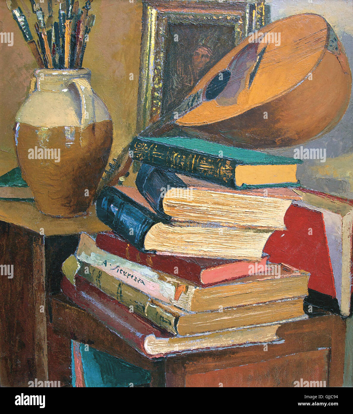 Still life with mandolin hi-res stock photography and images - Alamy