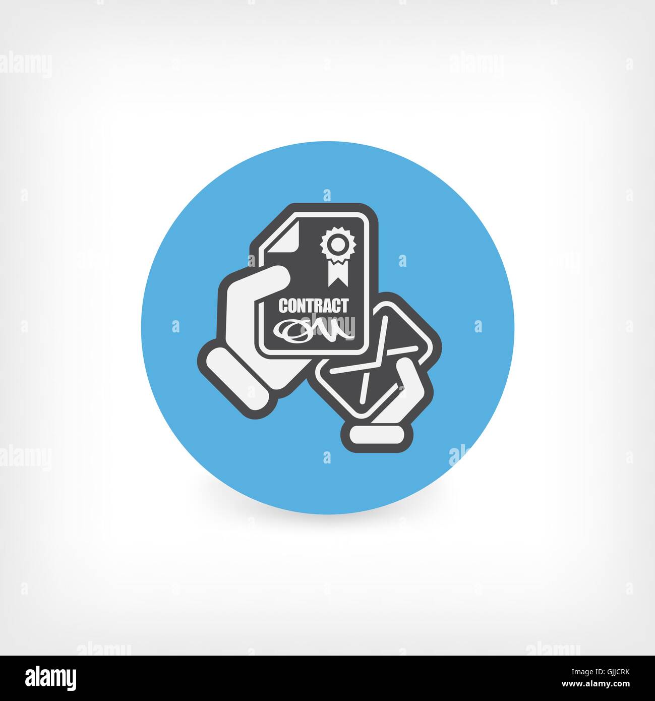 Employee contract Stock Vector Images - Alamy