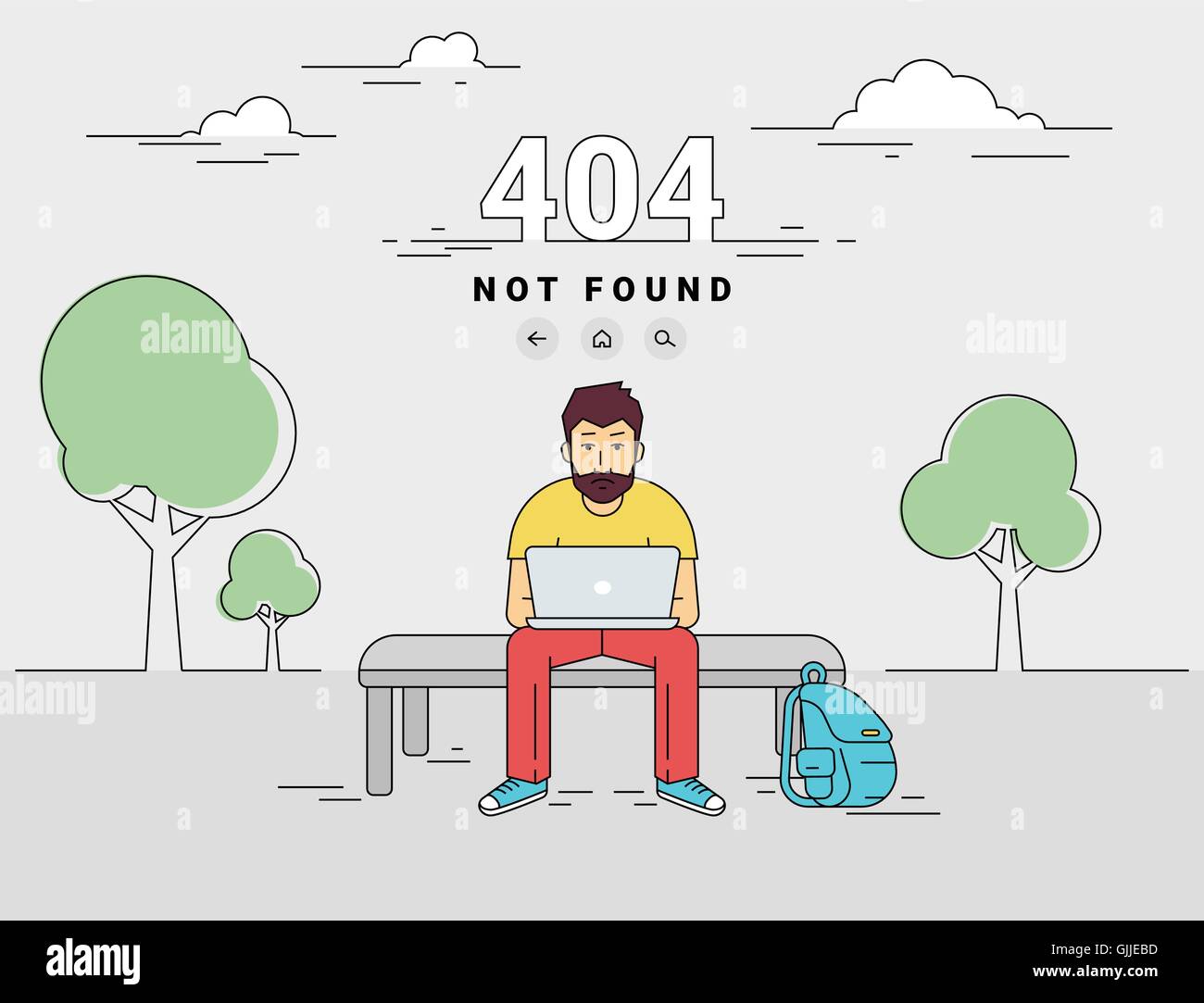 Simple laptop web page hi-res stock photography and images - Alamy