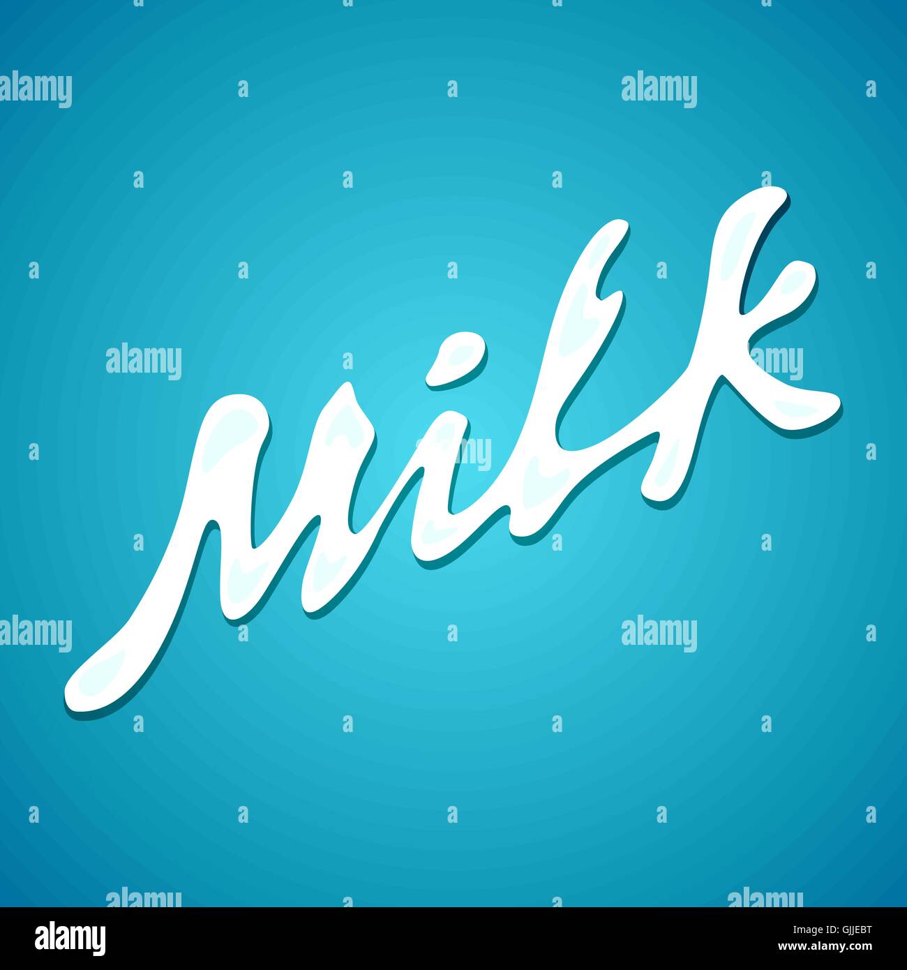 Milk lettering label vector Splash and blot design shape creative ...