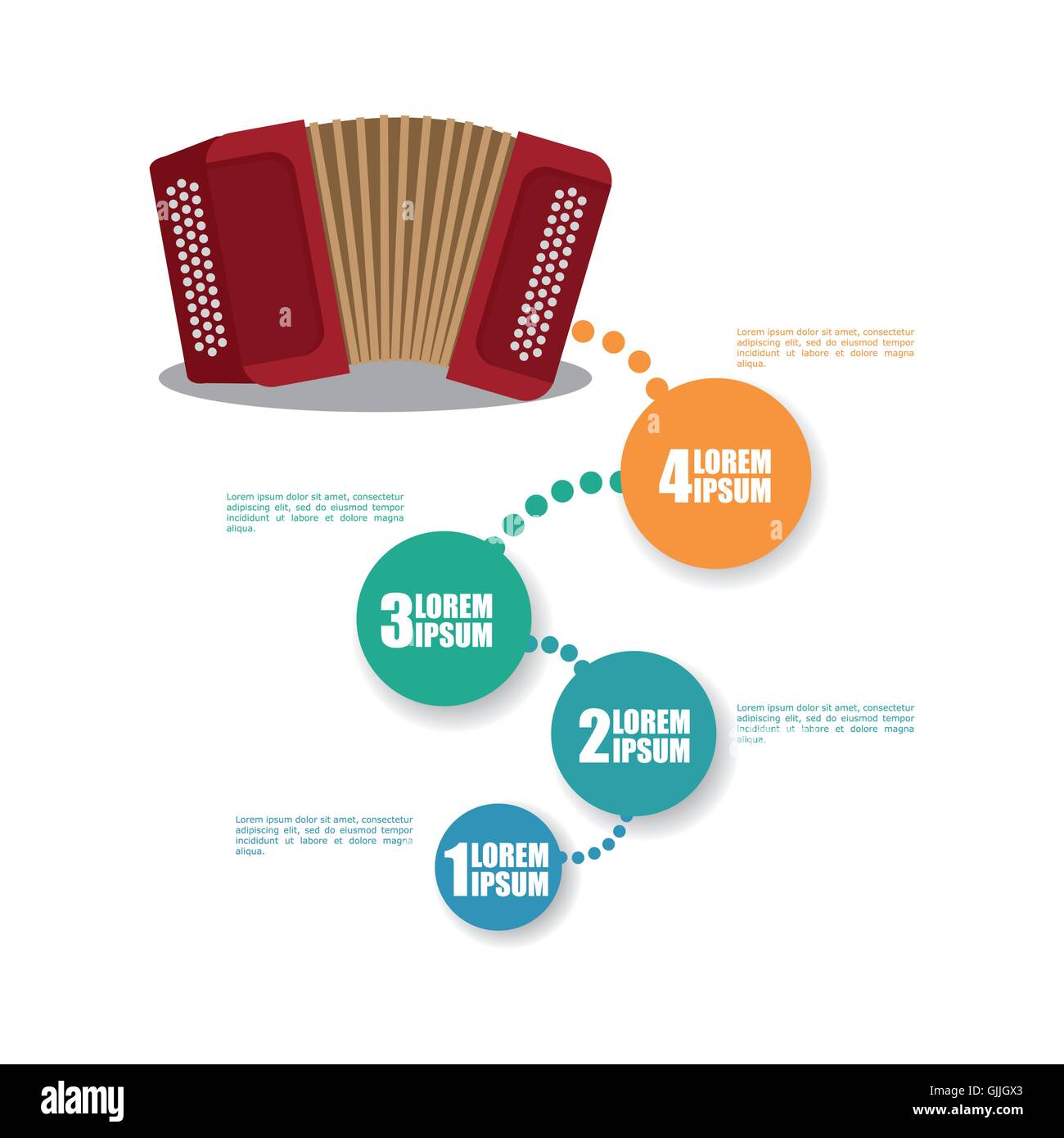 accordion music sound infographic Stock Vector Image & Art - Alamy