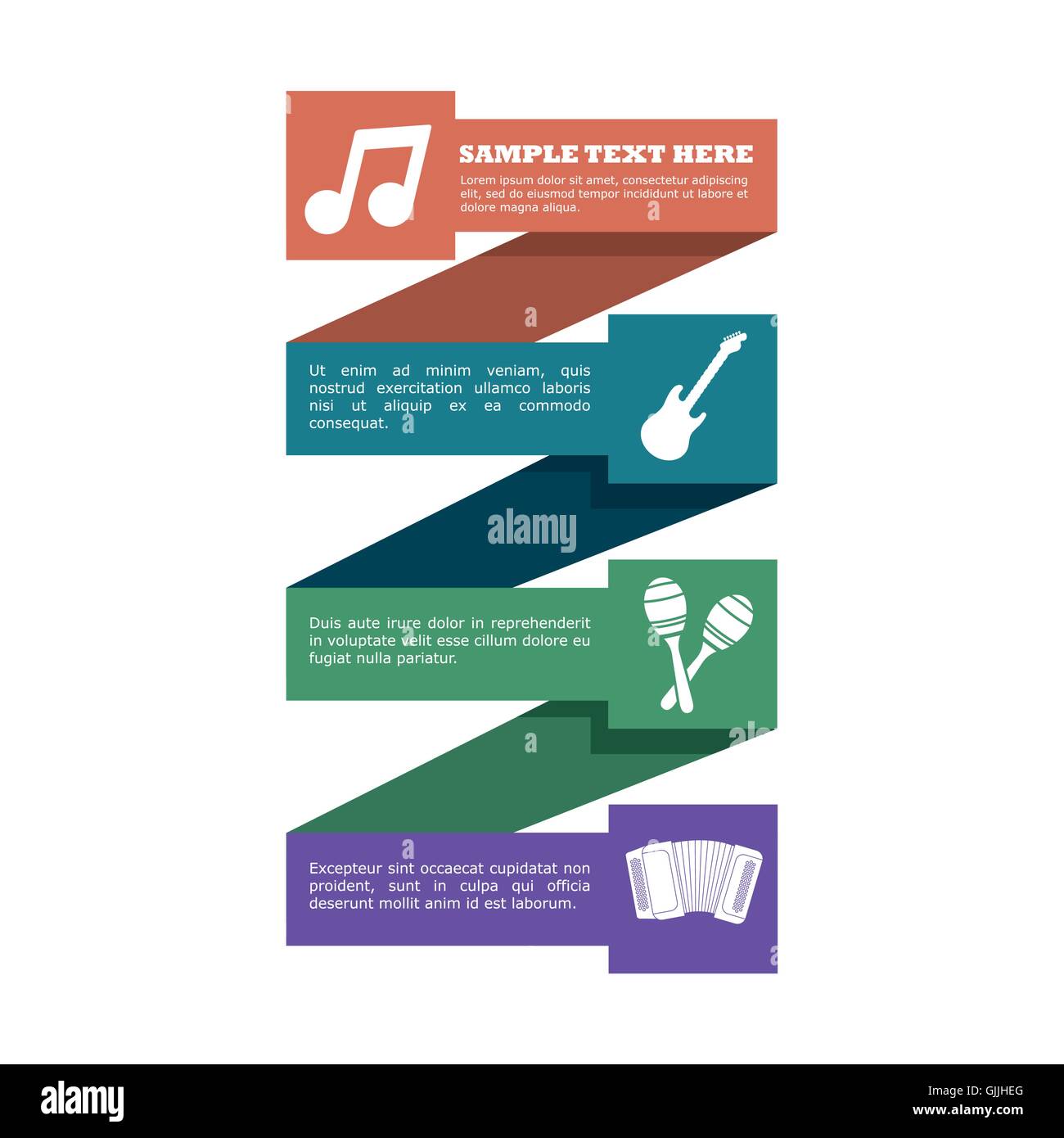 music sound infographic Stock Vector Image & Art - Alamy