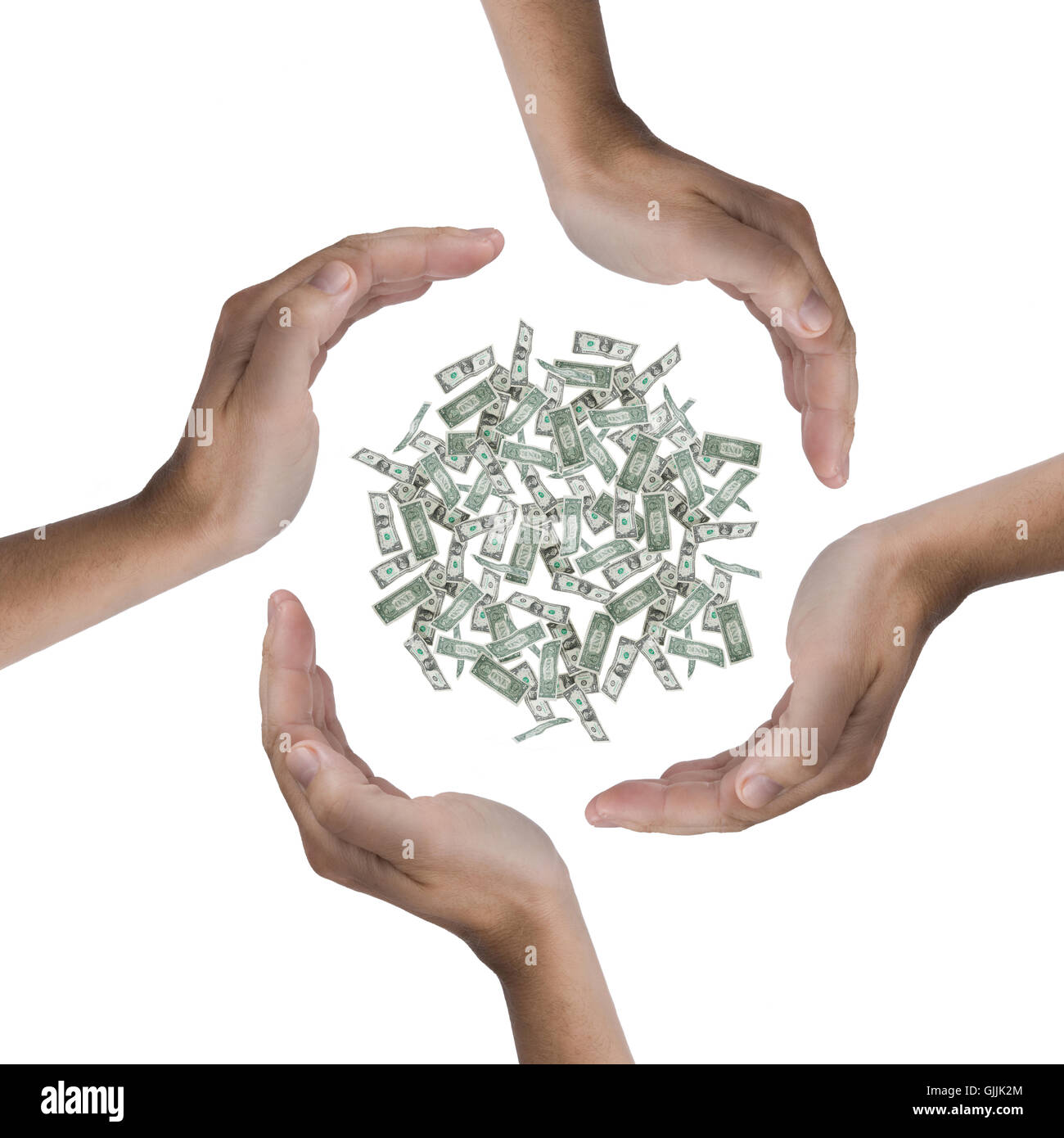 team work dollar dollars Stock Photo - Alamy