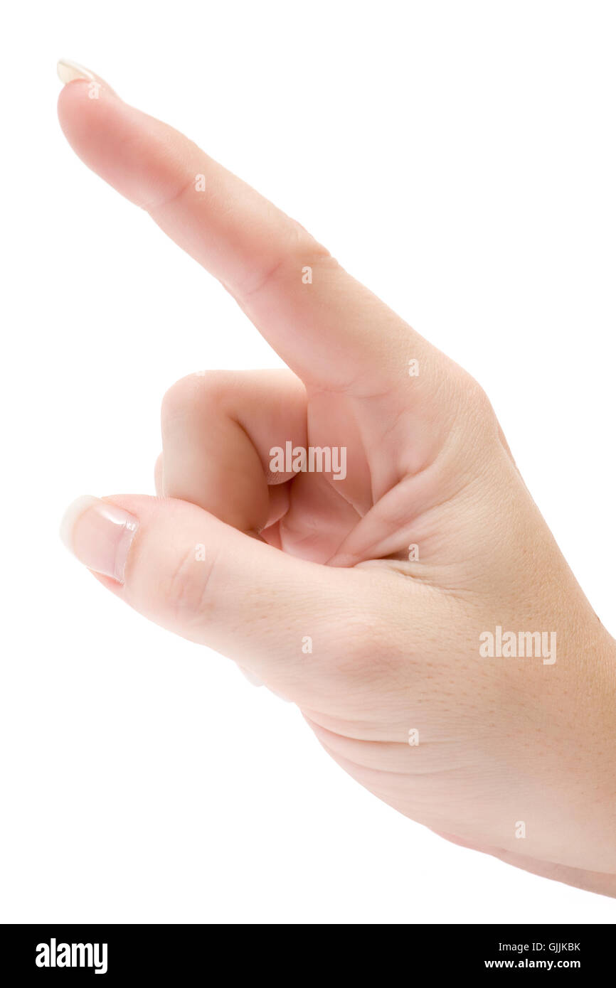 Interpret finger pointer Cut Out Stock Images & Pictures - Alamy