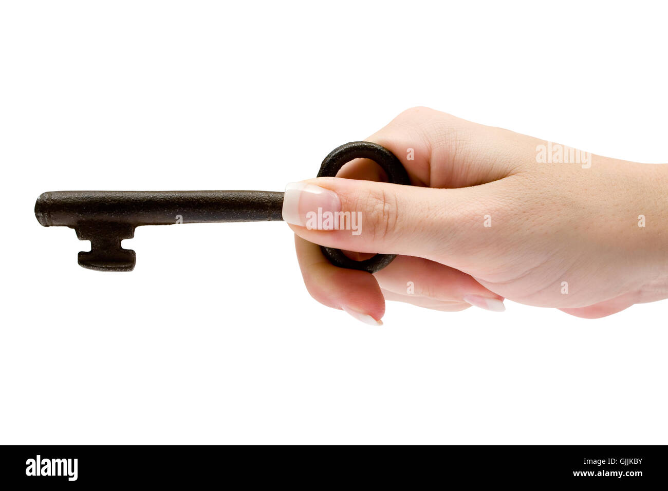 rusty keys in hand Stock Photo - Alamy