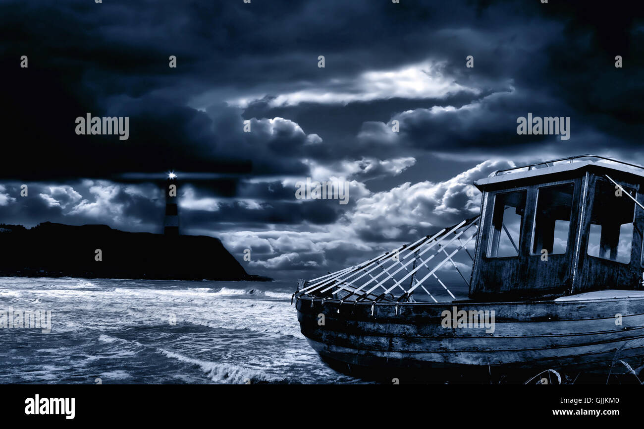 blue night nighttime Stock Photo - Alamy