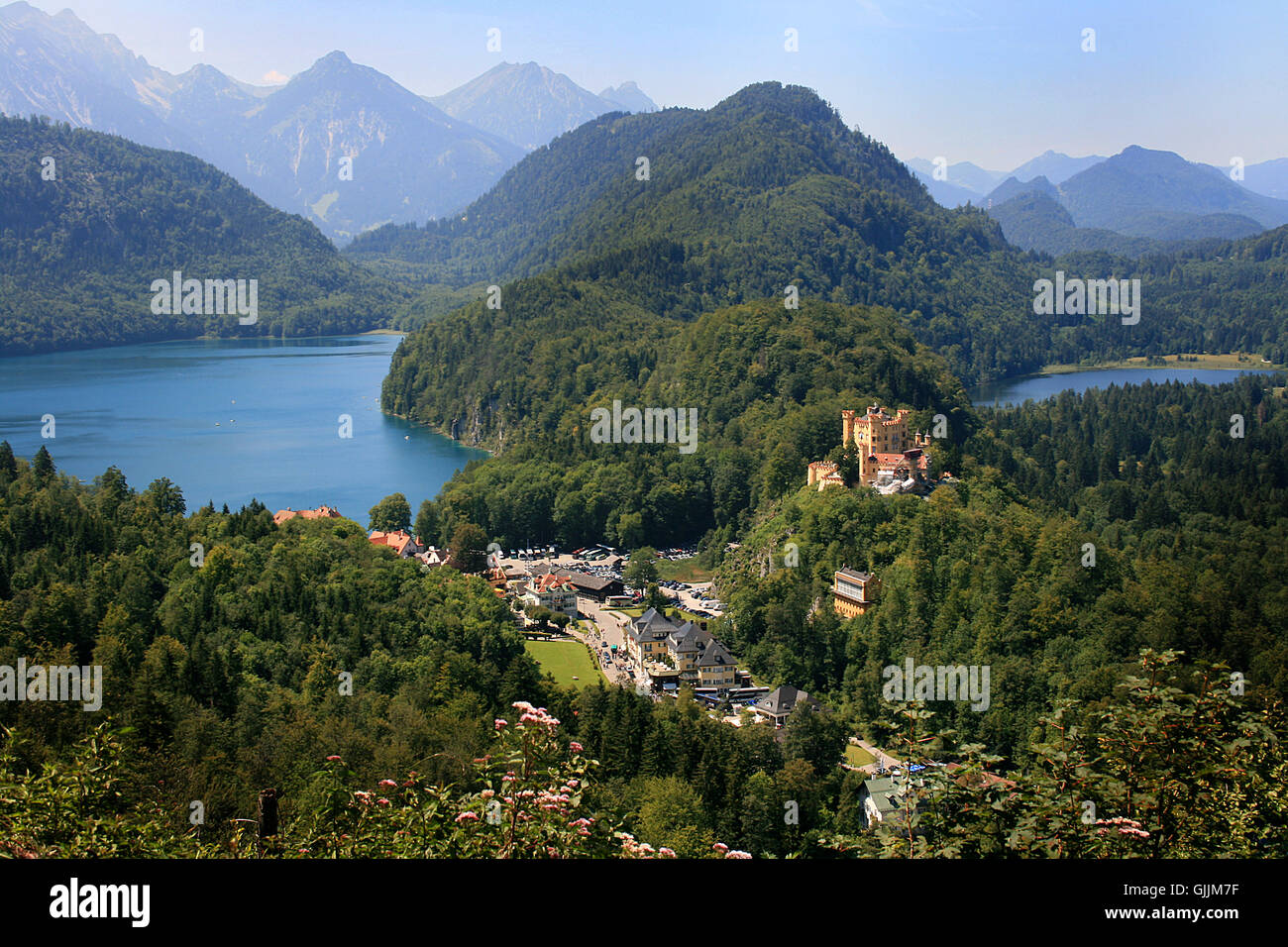 tower mountains bavaria Stock Photo - Alamy