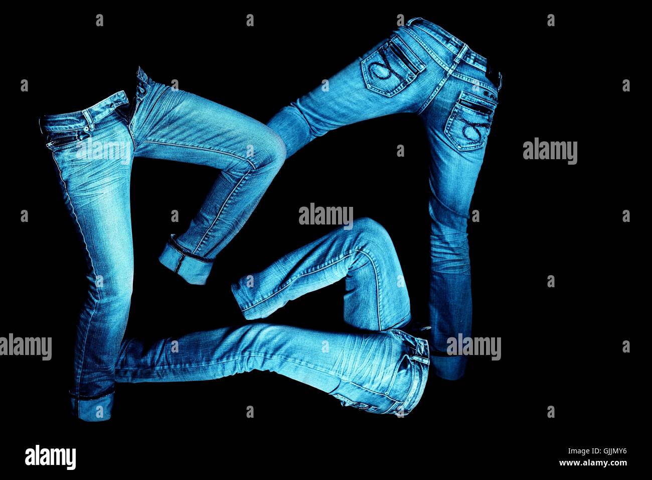 legs blue detail Stock Photo - Alamy
