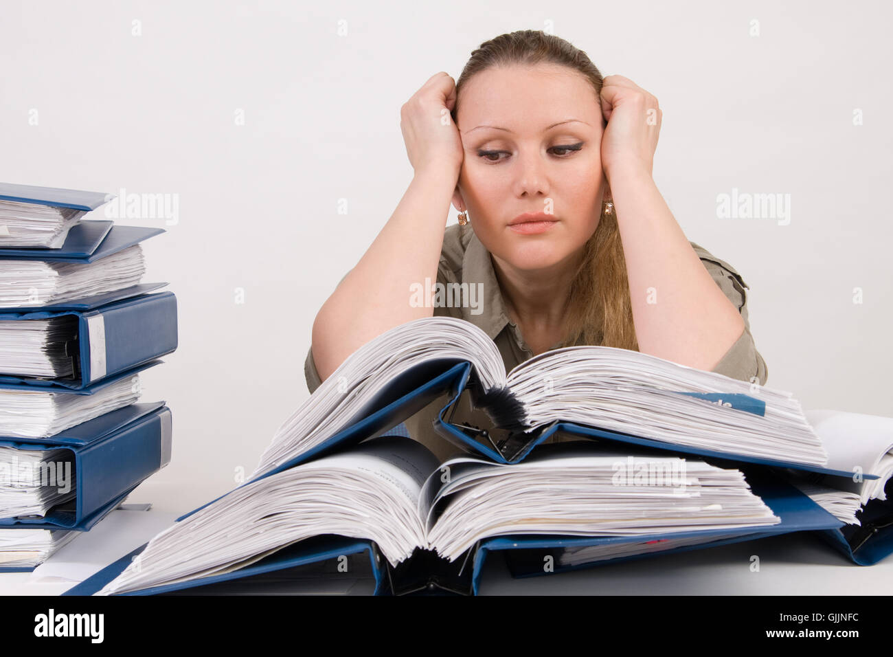 woman office job Stock Photo - Alamy