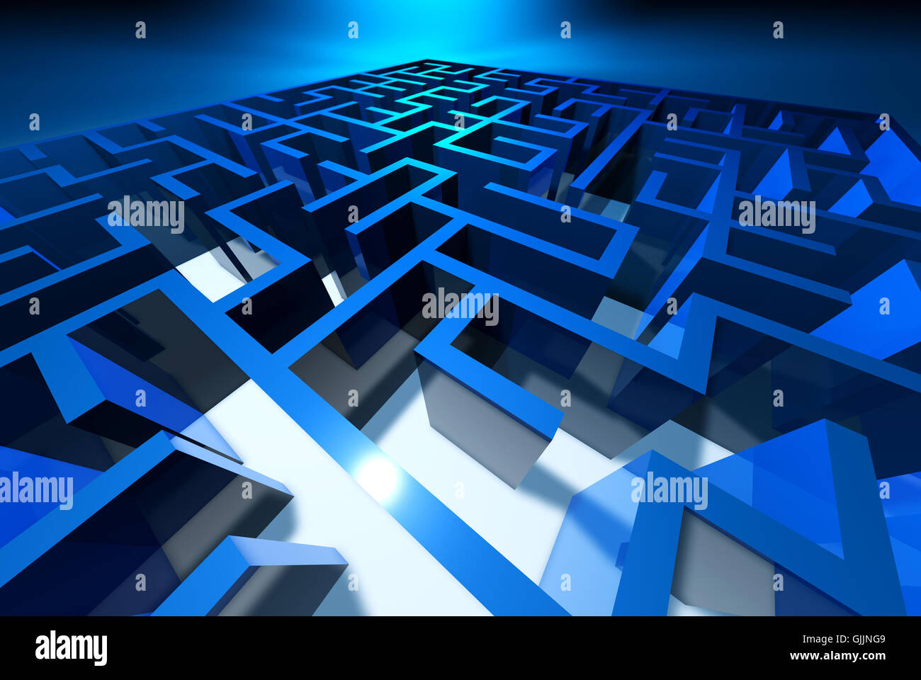 wall labyrinth stonewall Stock Photo - Alamy