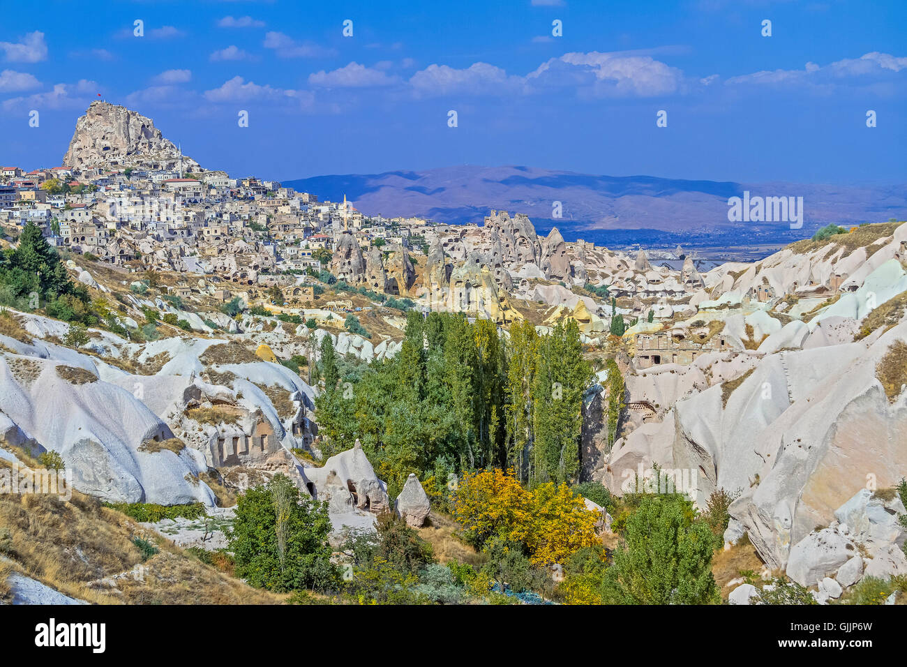 Turkey Cappadocia Goreme Seen Across Valley Stock Photo - Alamy