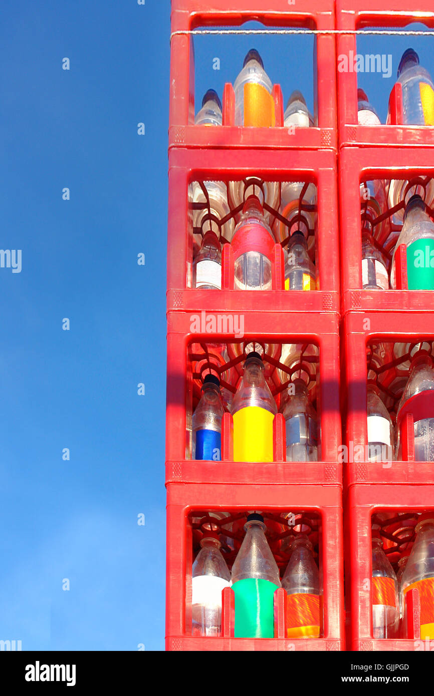 pet returnable bottles Stock Photo - Alamy