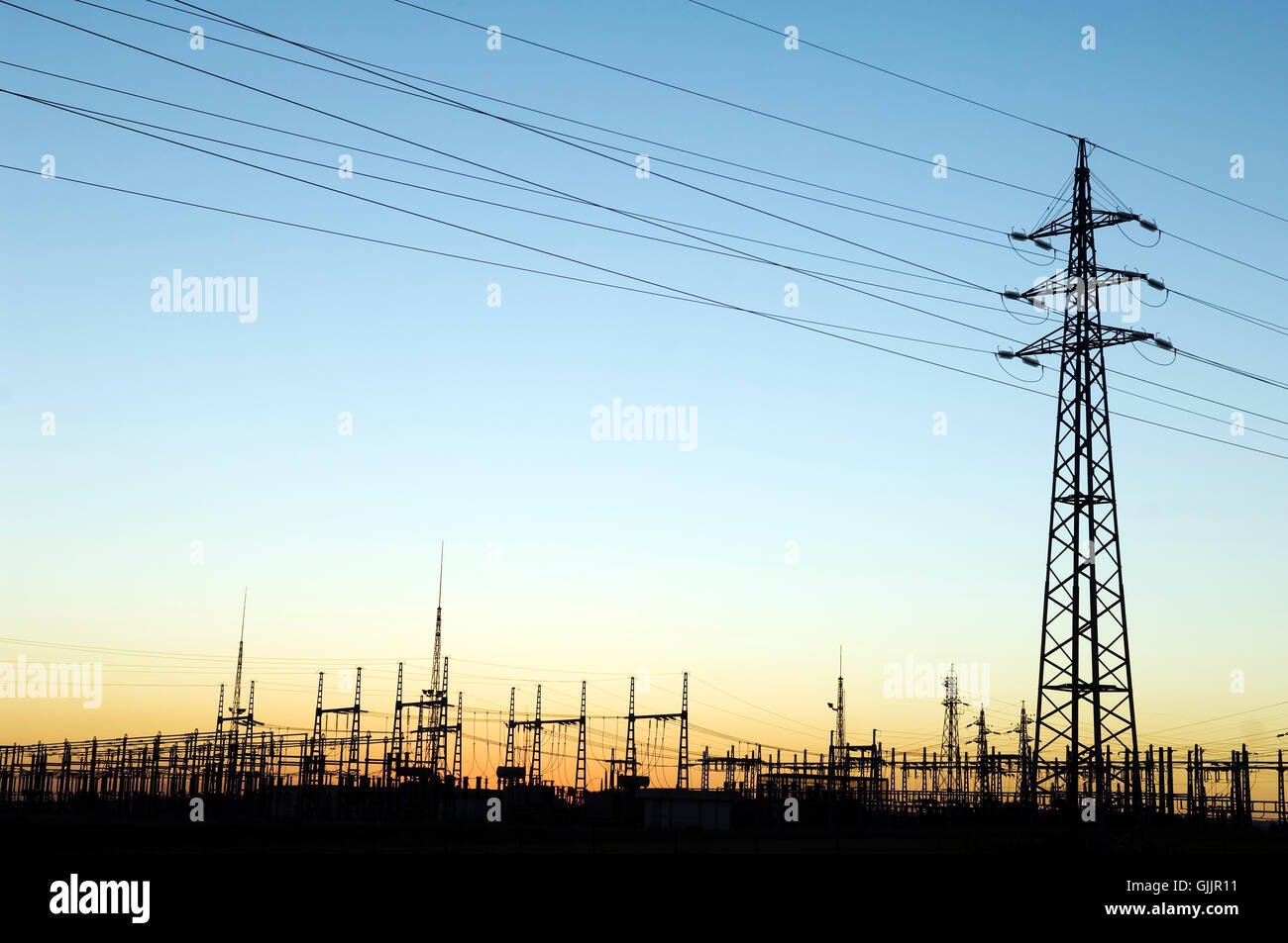 lines energy power Stock Photo - Alamy